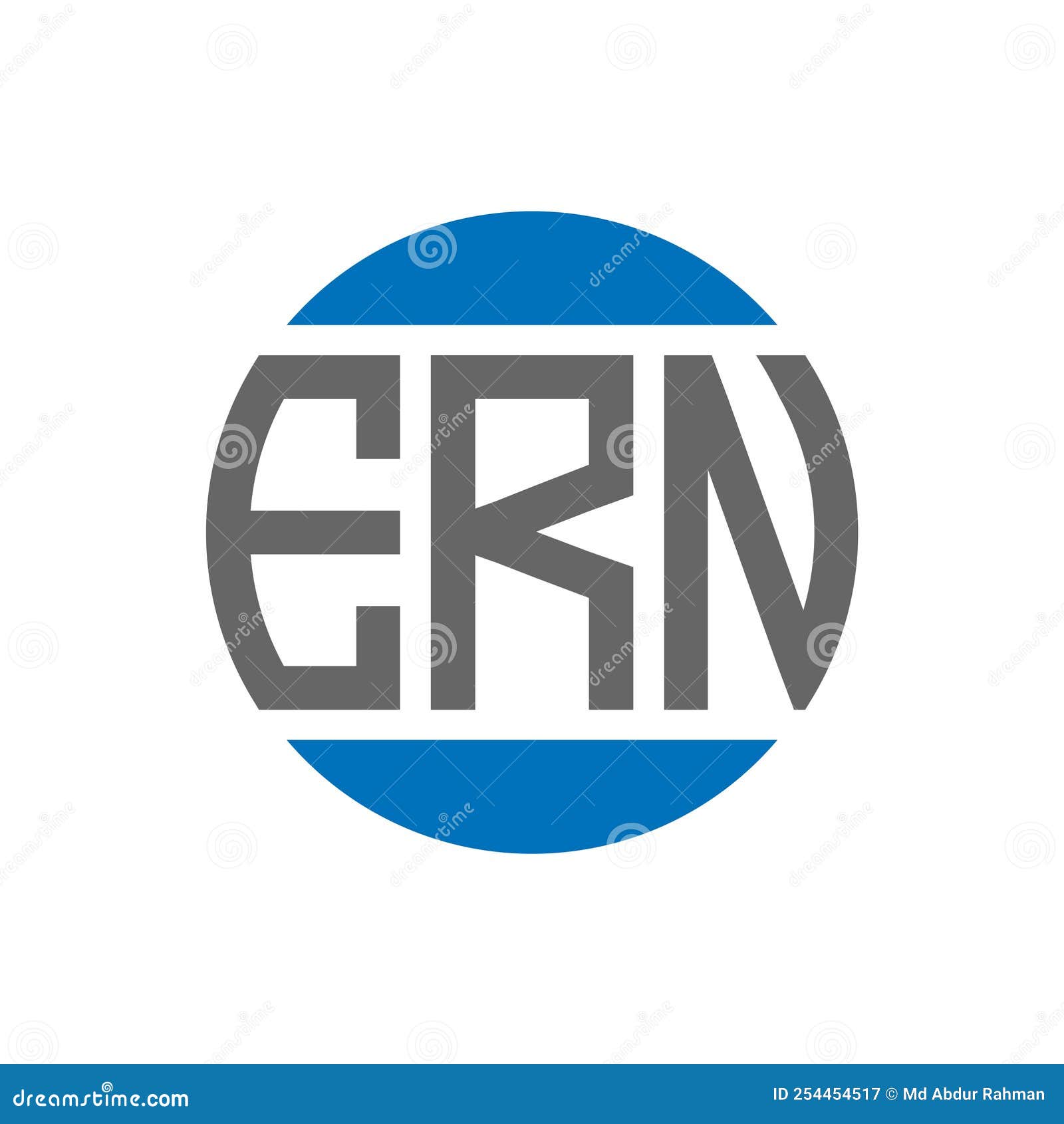 ERN Letter Logo Design On White Background. ERN Creative Initials ...