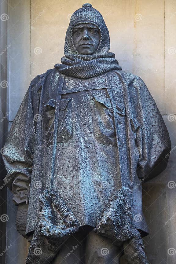 Ernest Shackleton Statue Em Londres Fotografia Editorial - Imagem de ...