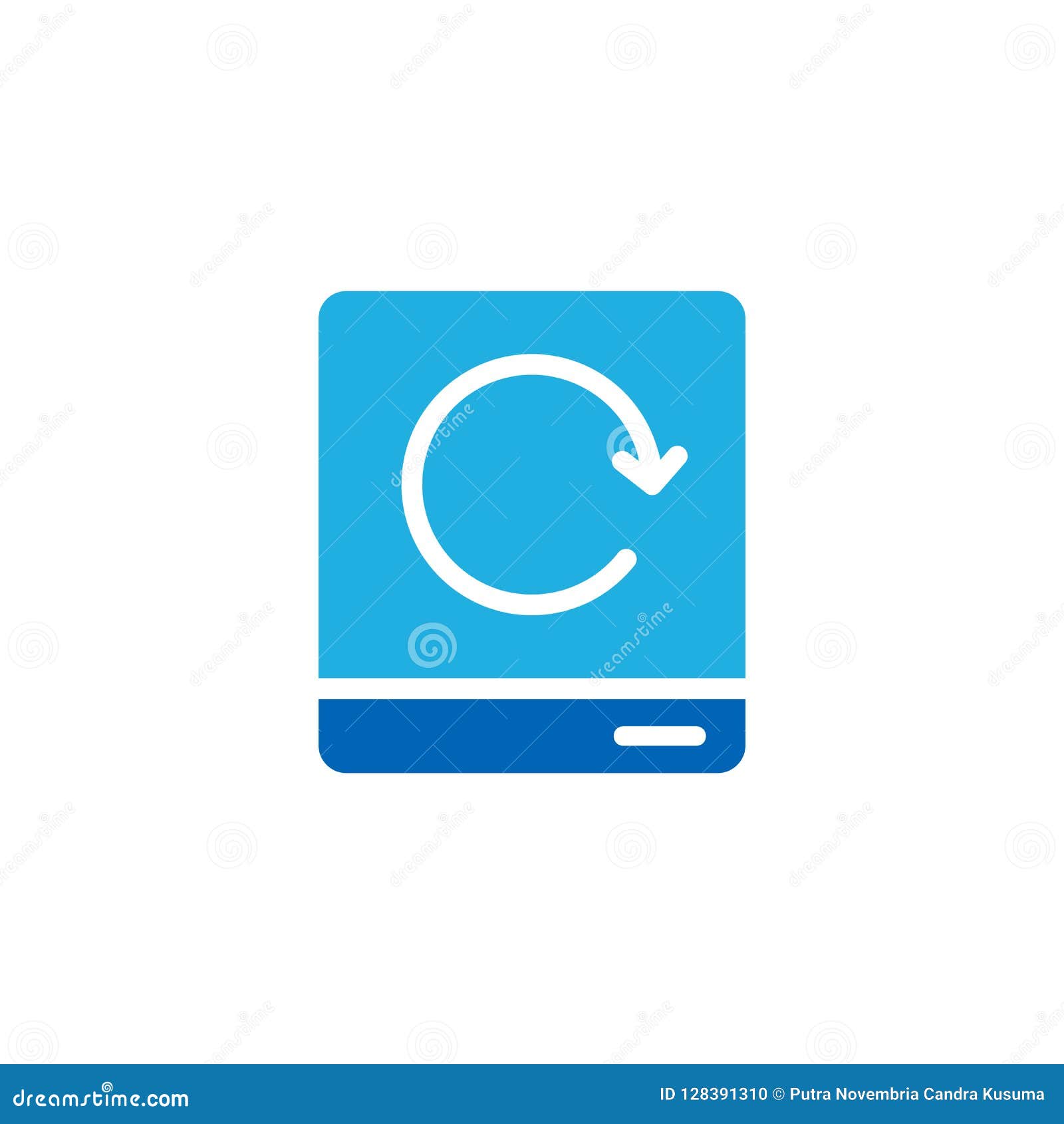 Erneuern Sie Server Logo Icon Design Vektor Abbildung - Illustration ...