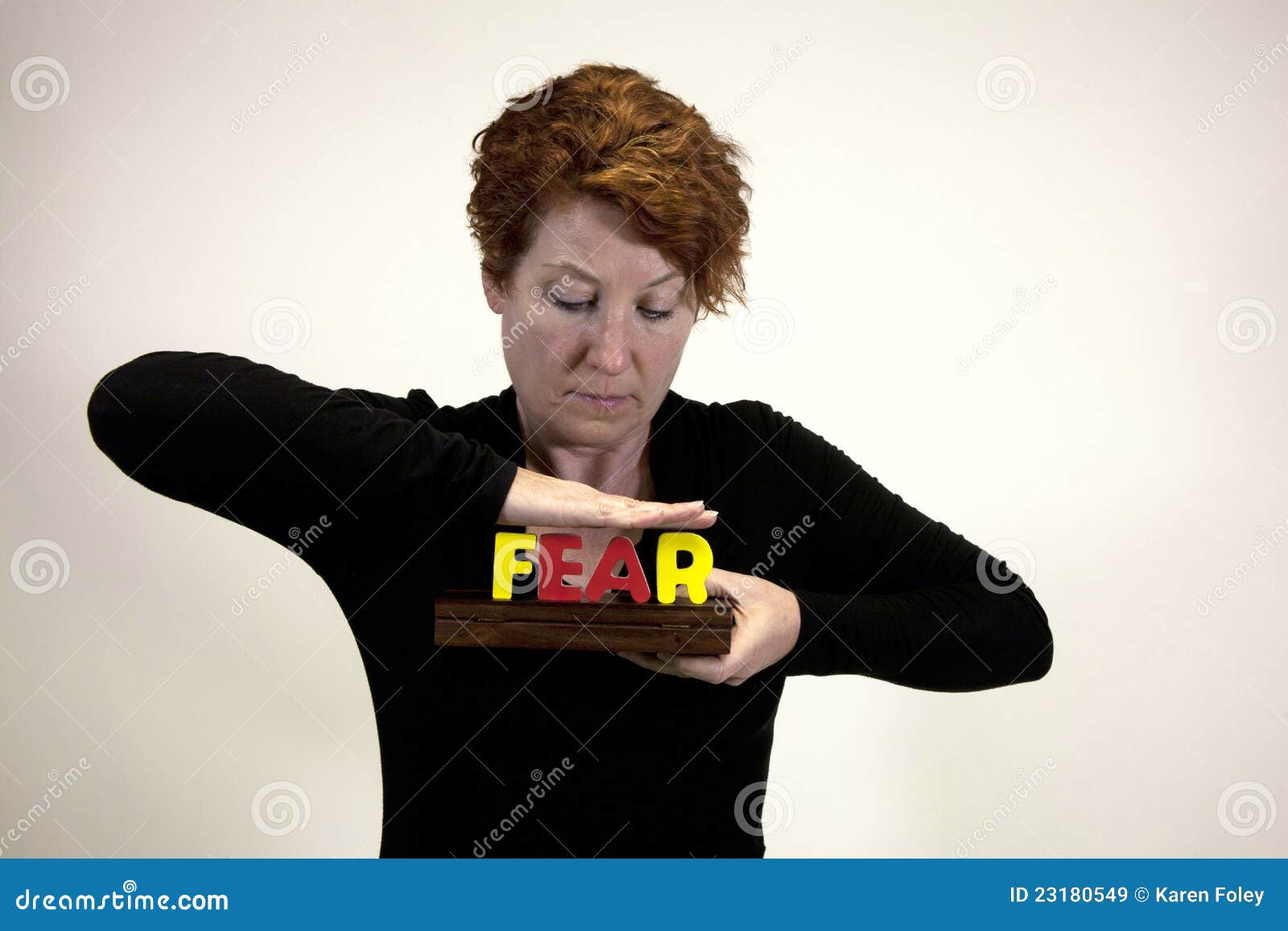 Eroberung von Furcht stockbild. Bild von raten, ausgleichen - 23180549