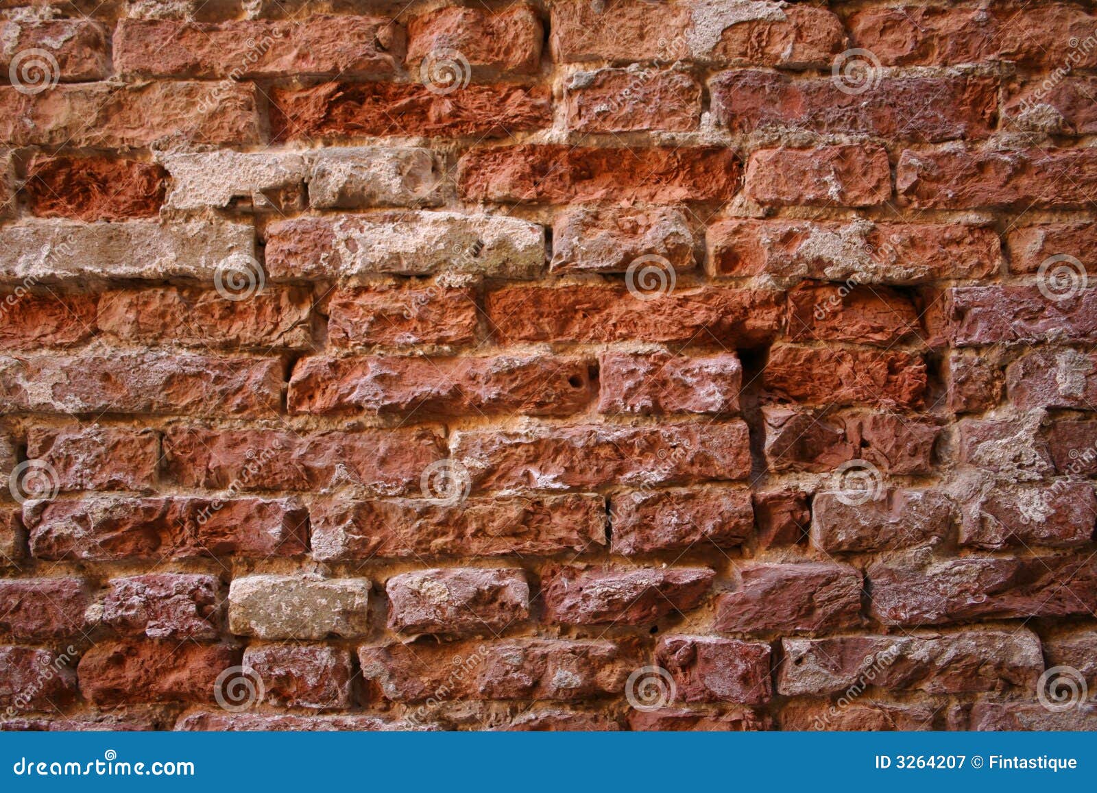 Eroded brick wall stock image. Image of ancient, eroded - 3264207