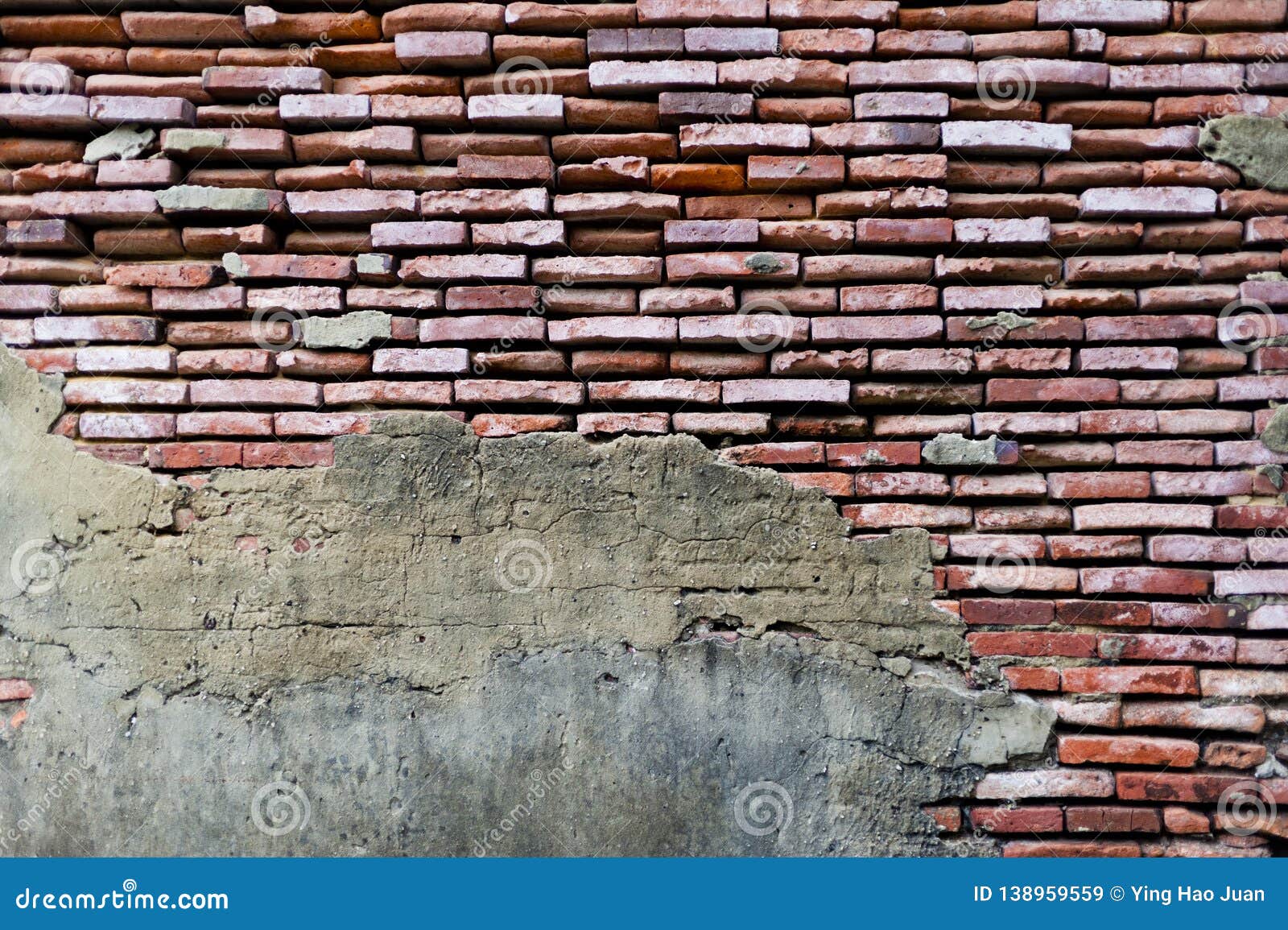 Eroded brick wall stock image. Image of ruin, brick - 138959559