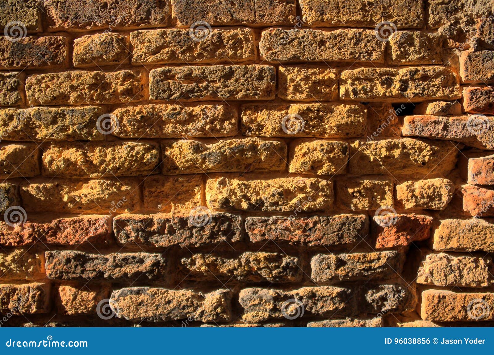 Eroded Brick Wall Texture stock photo. Image of eroded - 96038856