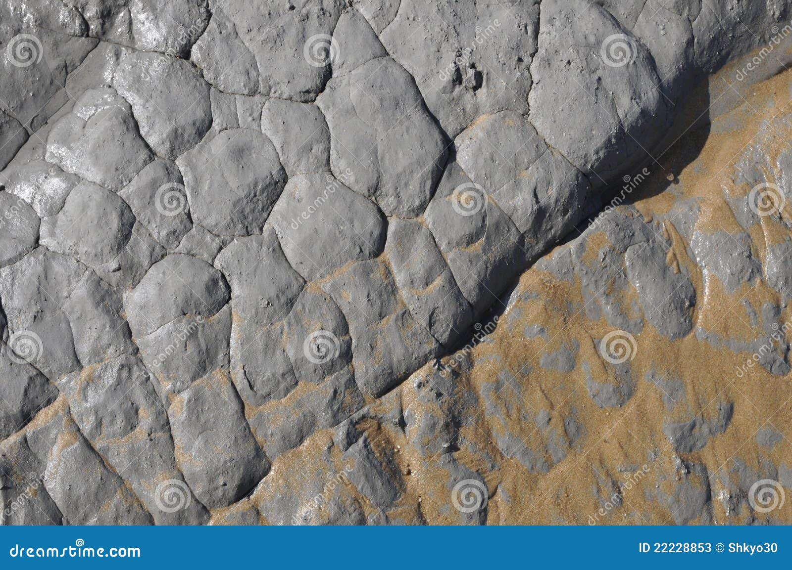 Eroded Grey Rock Texture with Some Sand Stock Image - Image of stone ...