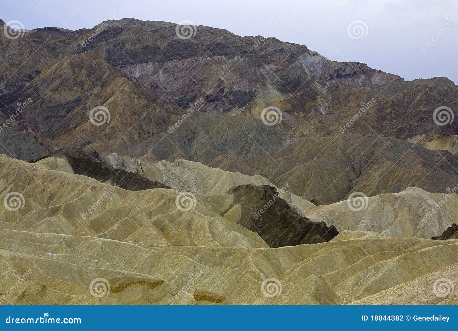 Eroded Landscape - Death Valley, CA Stock Photo - Image of desolate ...