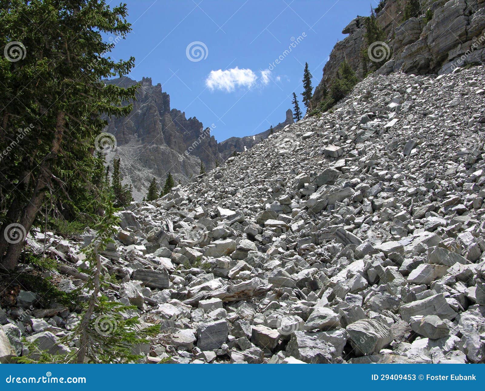 Eroded Limestone in the Great Basin National Park Stock Image - Image ...