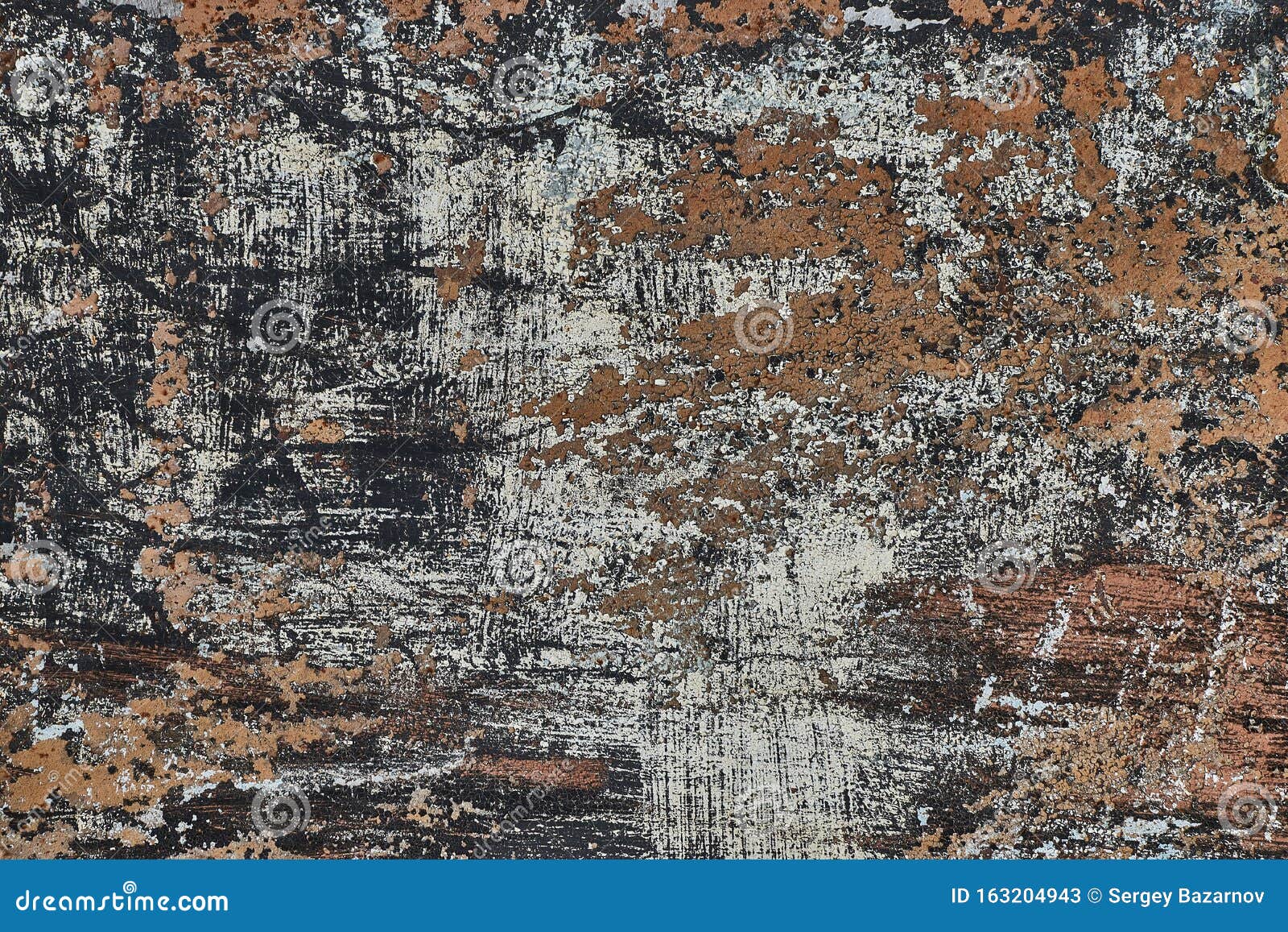 Eroded Metal Texture with Black Paint Splashes, Abstract Grunge ...