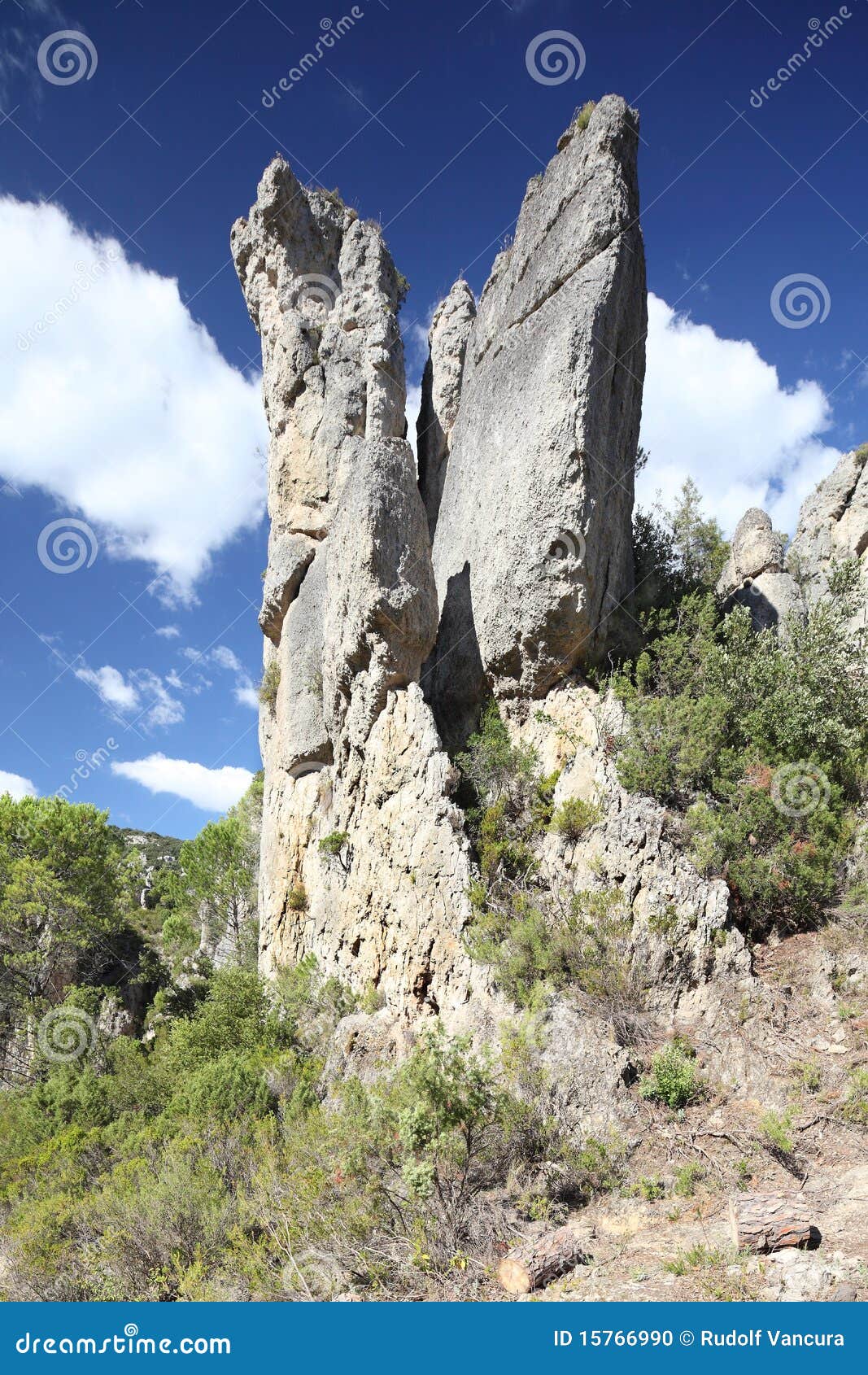 Eroded rock formation stock photo. Image of hillside - 15766990