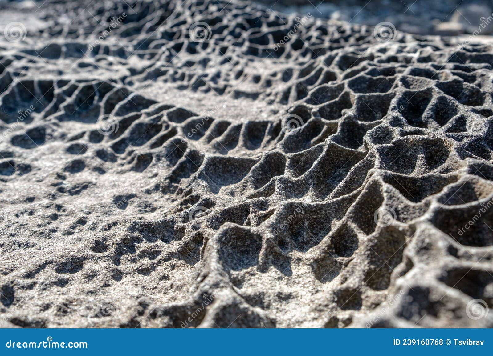 Eroded Rock Patterns Extreme Closeup. Stock Illustration - Illustration ...
