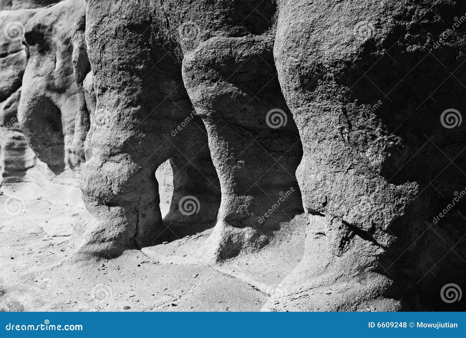 Eroded rocks stock photo. Image of severe, natural, beaten - 6609248