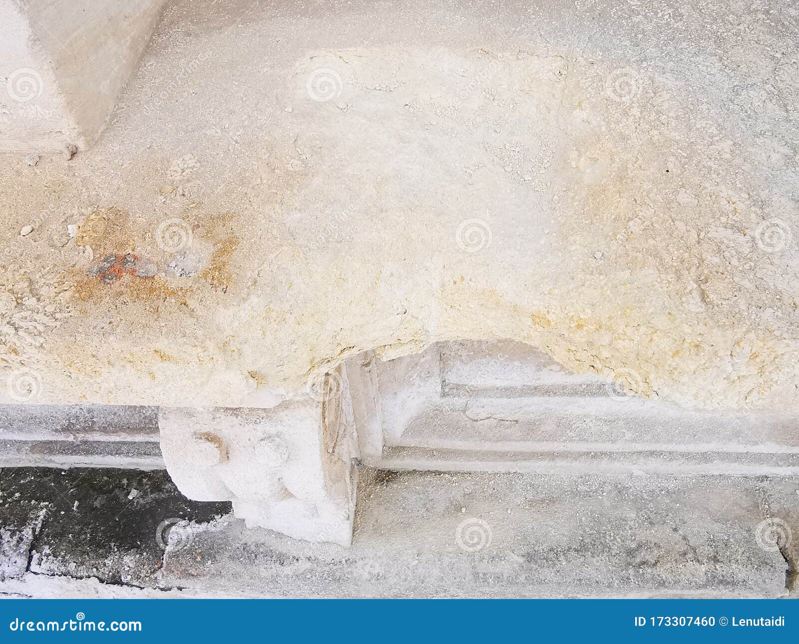 Eroded Stone at the Base of a Building Stock Photo - Image of rough ...