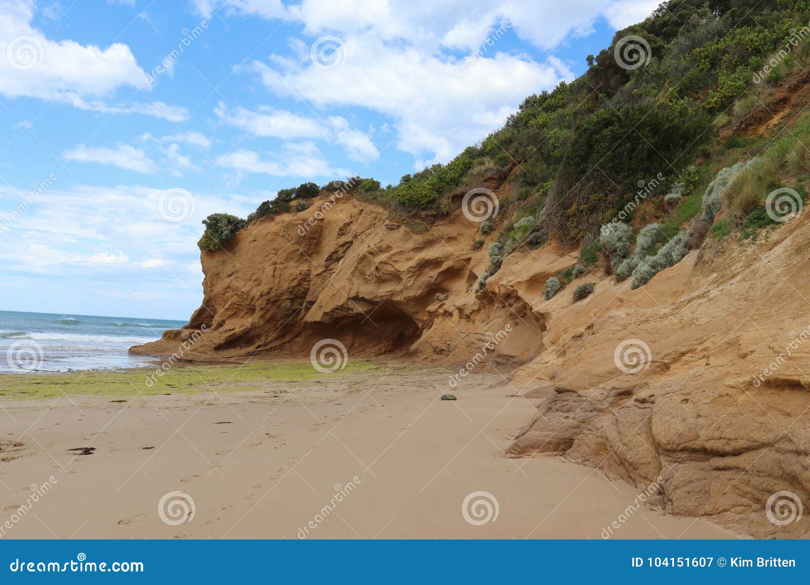 Eroding Bluffs and Limestone Cliffs at Urquhart Bluff Beach Stock Image ... Eroding Bluffs and Limestone Cliffs at Urquhart Bluff Beach Stock Image ...
