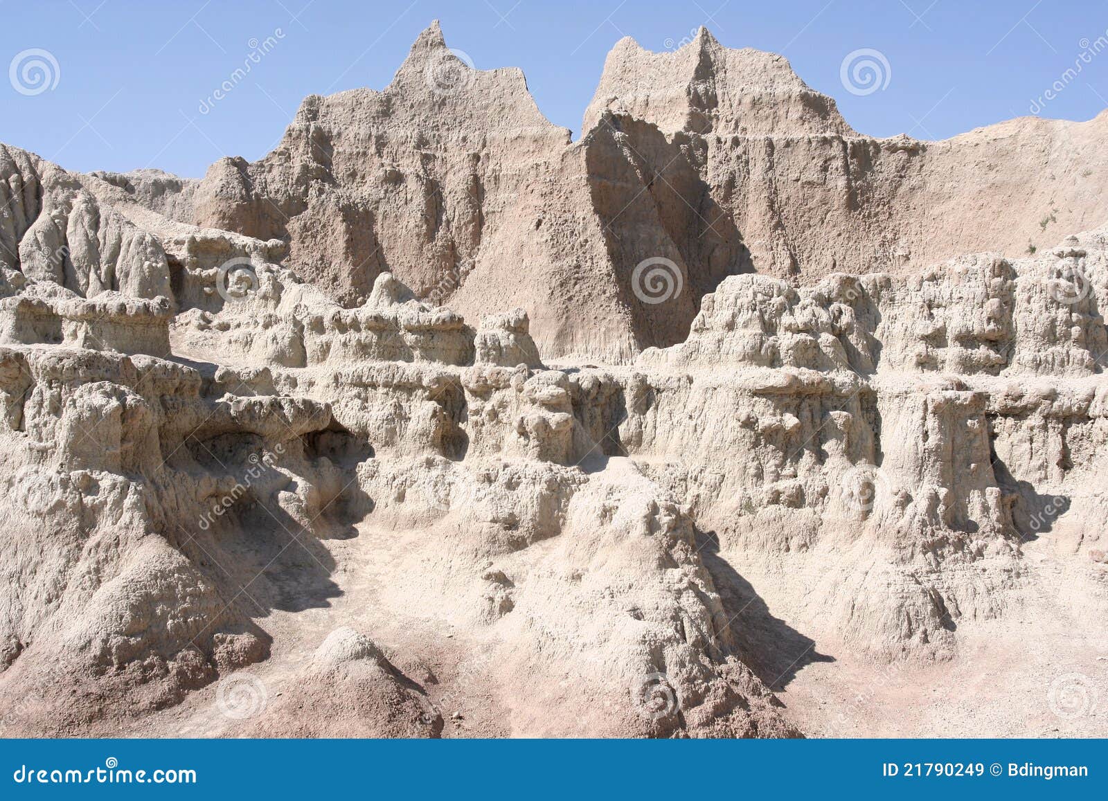 Eroding Rock Formations stock image. Image of badland - 21790249