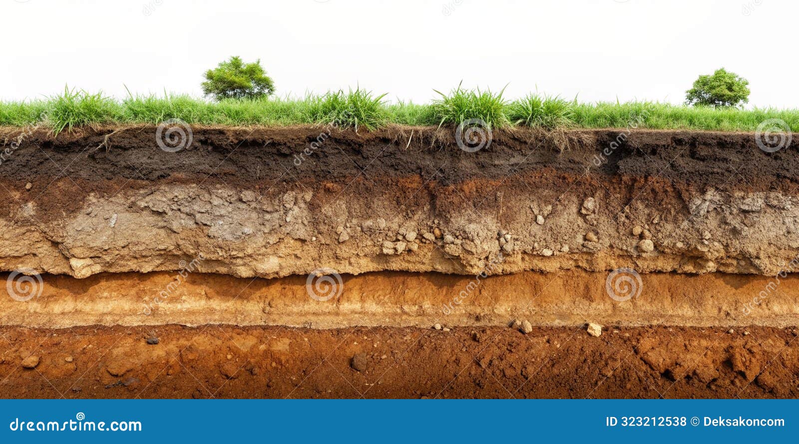 Eroding Soil Subsoil And Bedrock Underground Soil Layer Of Cross ...