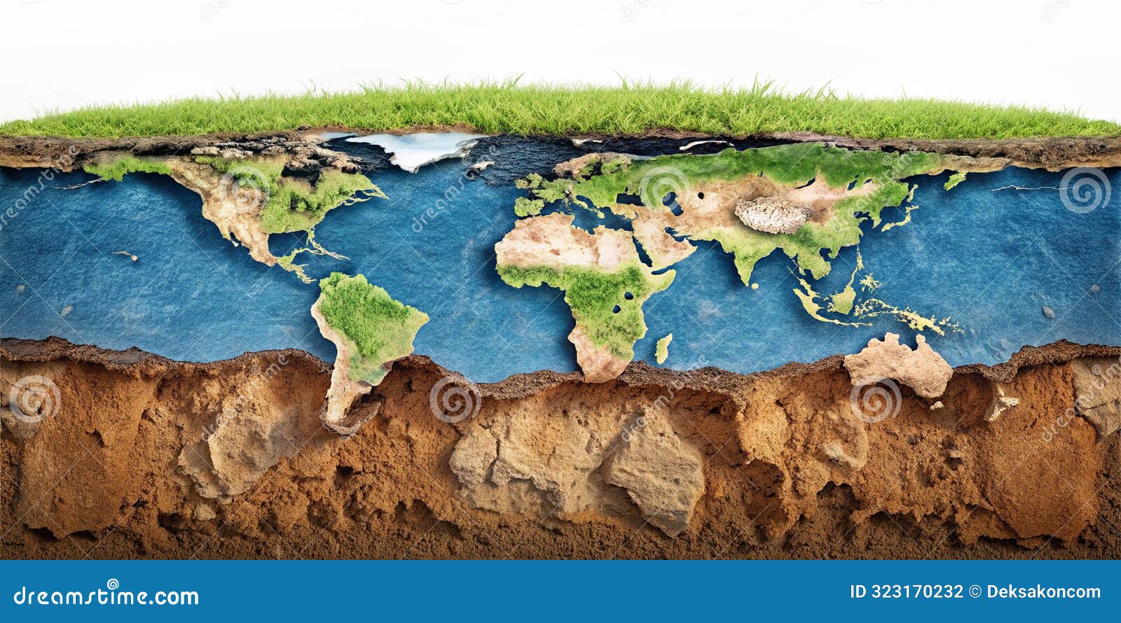 Eroding Soil Subsoil And Bedrock Underground Soil Layer Of Cross ...