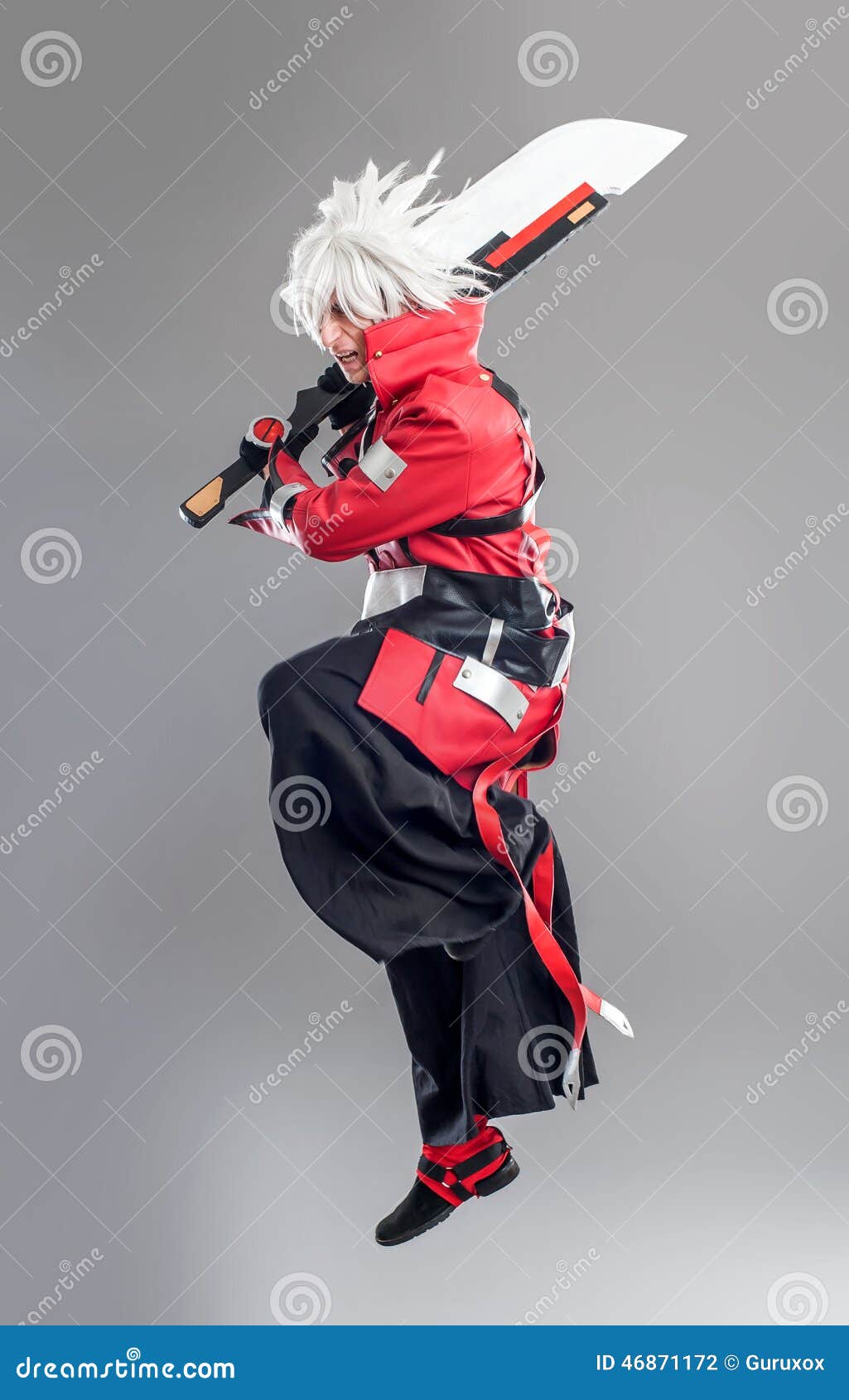 Eroe di manga con la spada illustrazione di stock. Illustrazione di ...