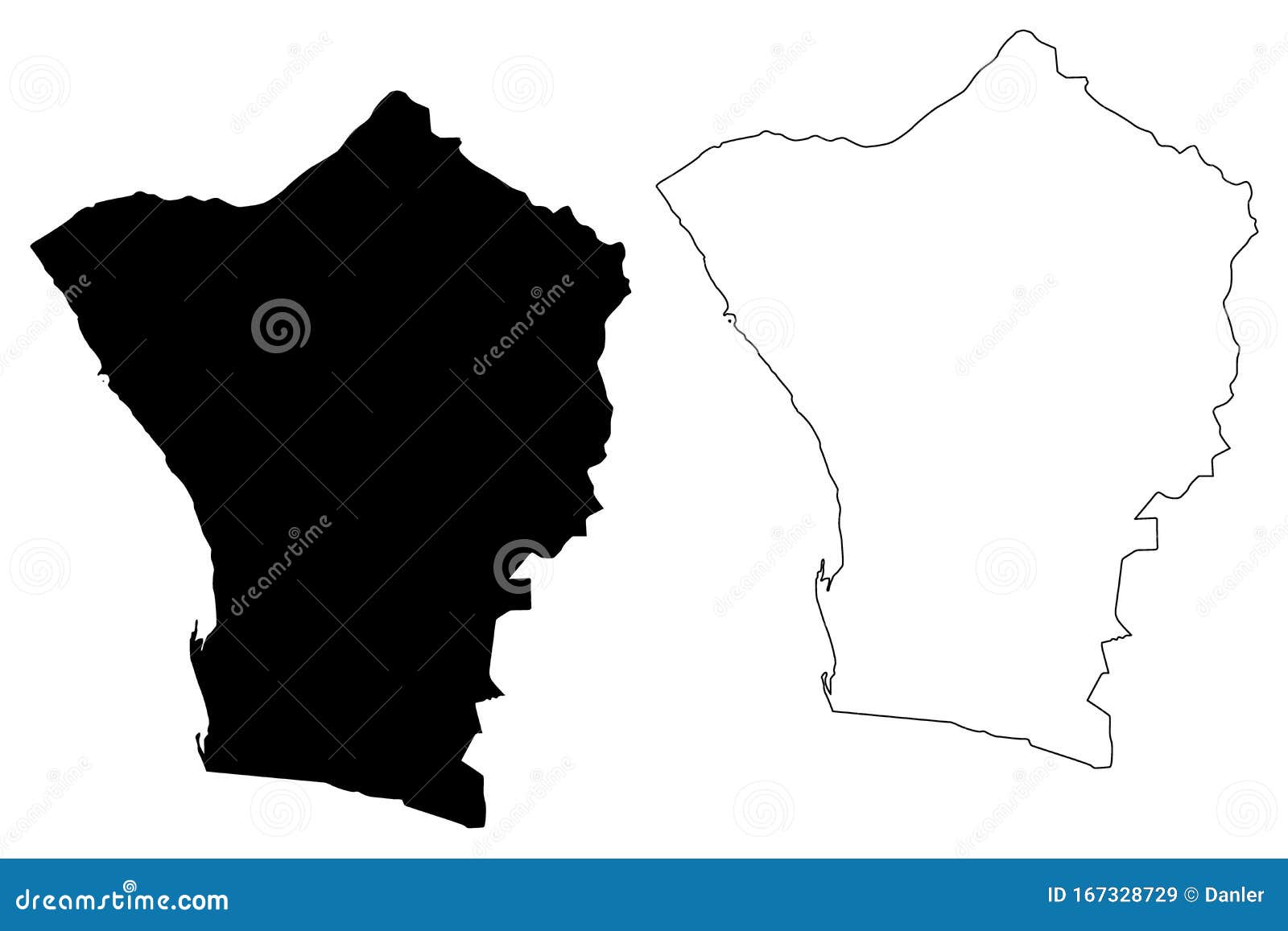 Erongo Region Regions of Namibia, Republic of Namibia Map Vector ...