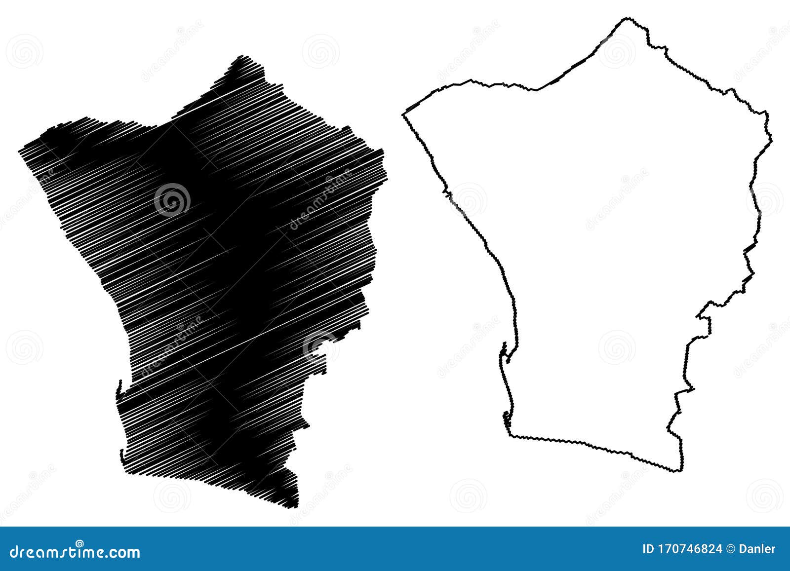 Erongo Region Regions of Namibia, Republic of Namibia Map Vector ...