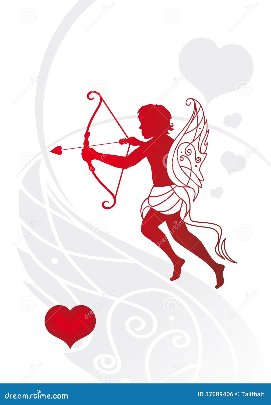 Eros ilustração do vetor. Ilustração de sentimento, especial - 37089406