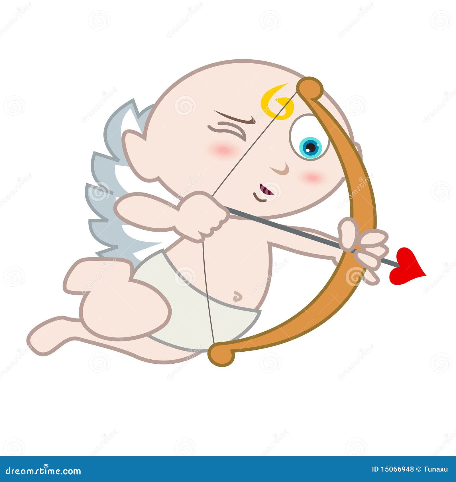 Eros con la flecha de amor ilustración del vector. Ilustración de ...