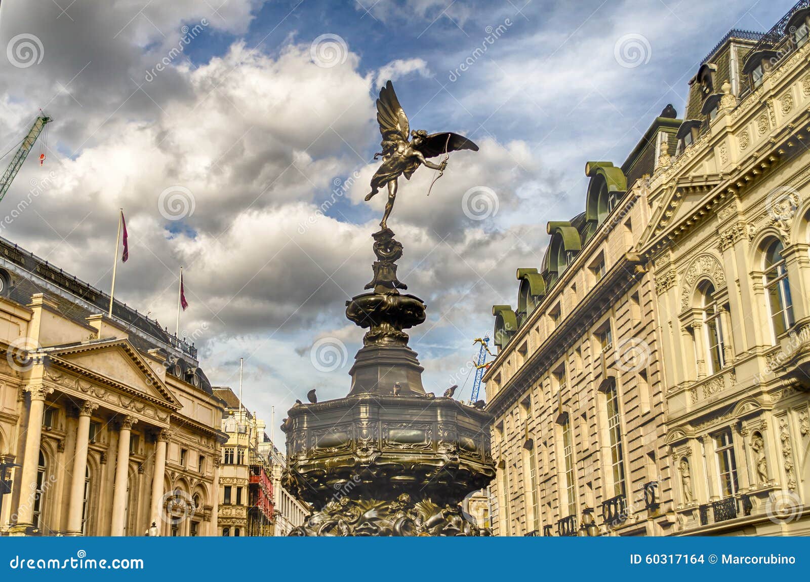 Eros Statue at Piccadilly Circus, London Stock Photo - Image of ...