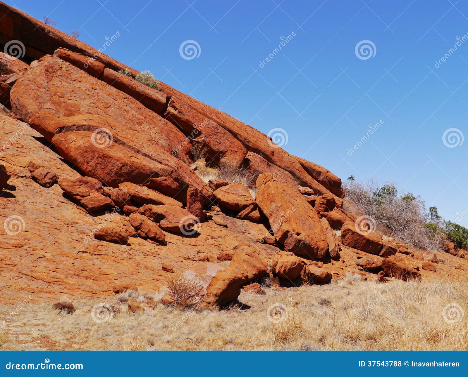 Erosion of the Australian Red Rocks Editorial Stock Photo - Image of ...