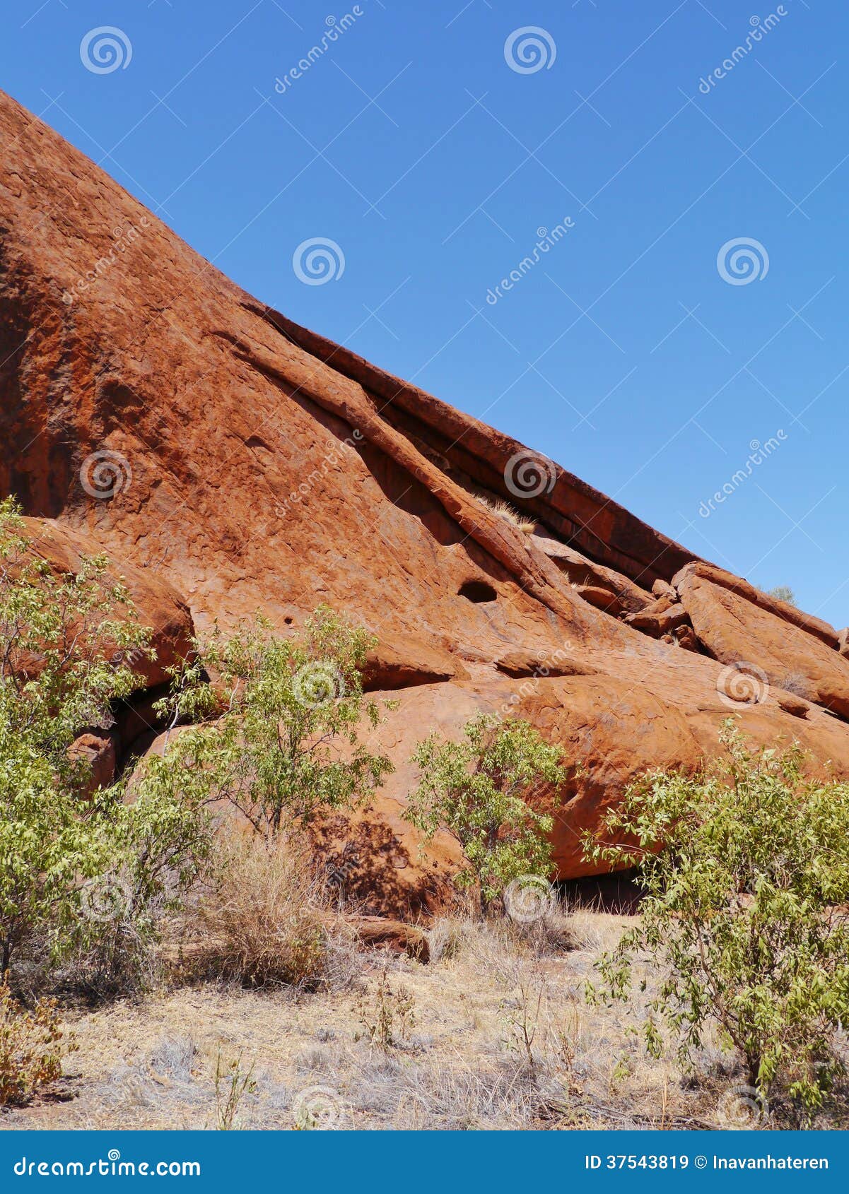 Erosion of the Australian Red Rocks Stock Image - Image of growth ...