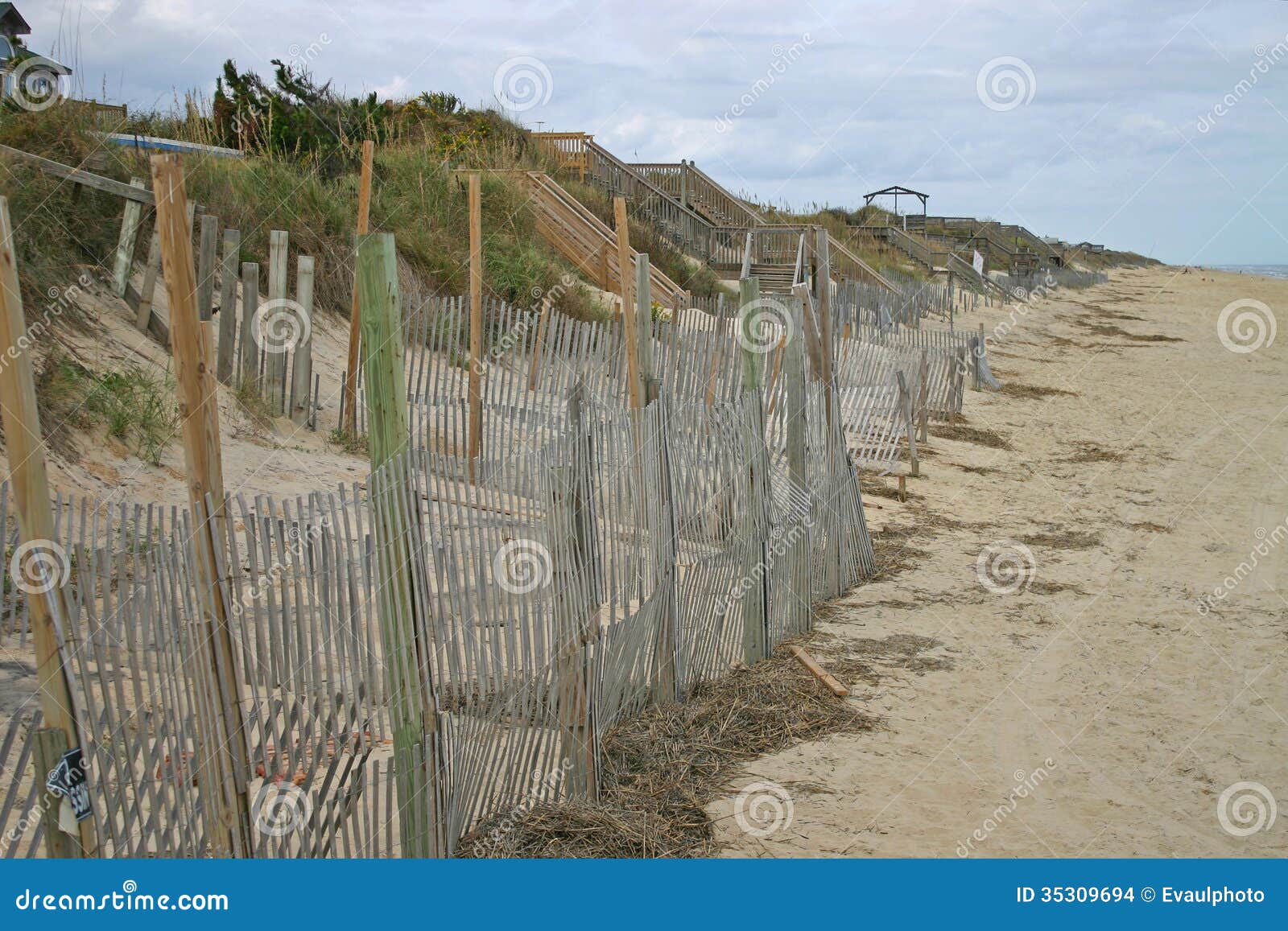 Erosion Control Fences stock photo. Image of shore, erosion - 35309694