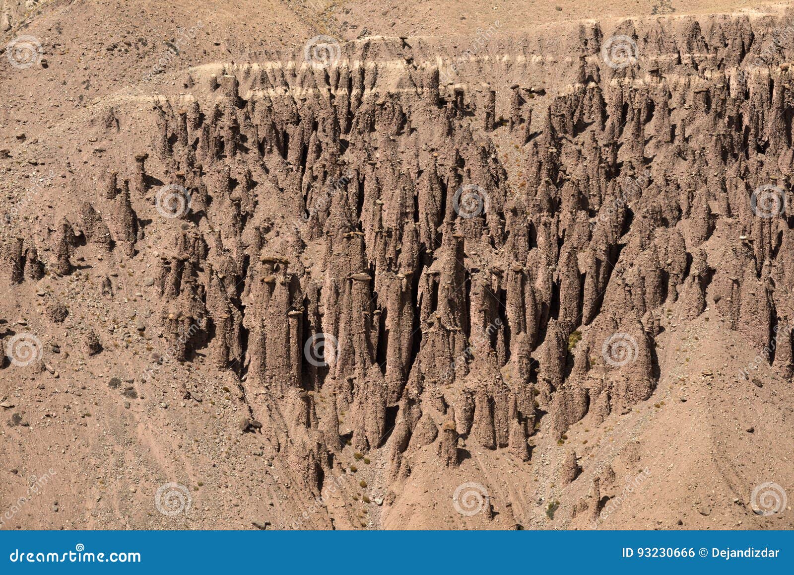Erosion in a desert stock photo. Image of beauty, desert - 93230666