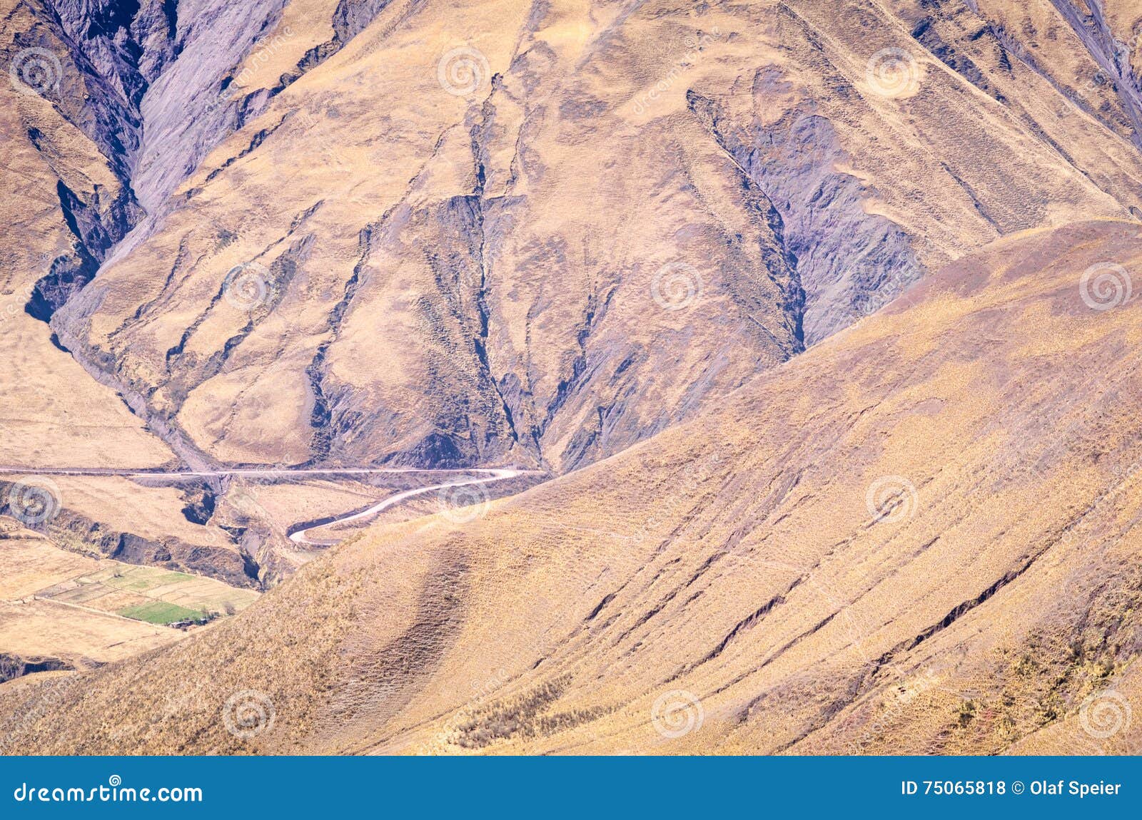 Erosion grooves stock photo. Image of terrain, ridge - 75065818