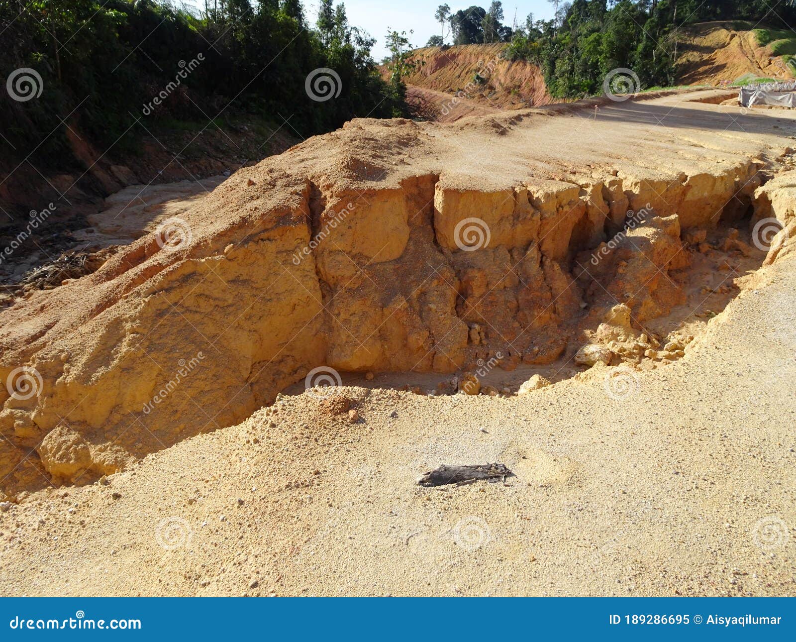 Erosion at Ground and Slopes is Caused by Rainfall. the Soil Structure ...