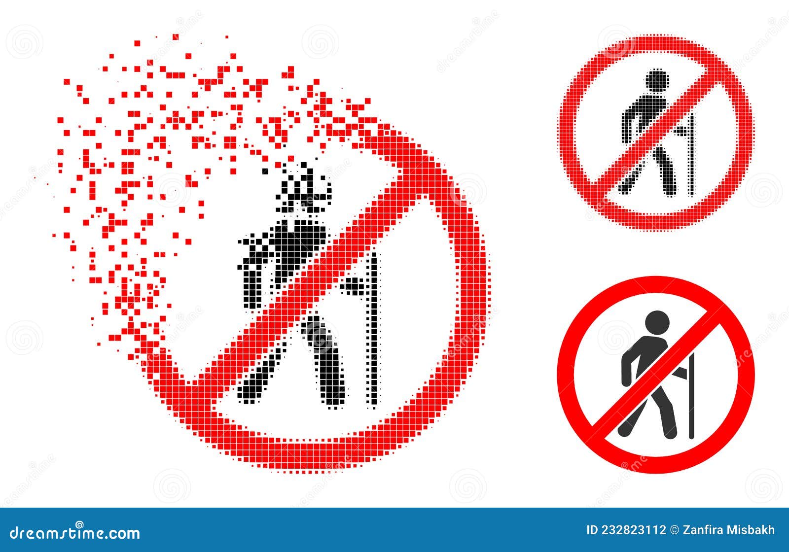 Erosion Pixel And Original Bear Warning Icon Cartoon Vector ... Erosion Pixel And Original Bear Warning Icon Cartoon Vector ...