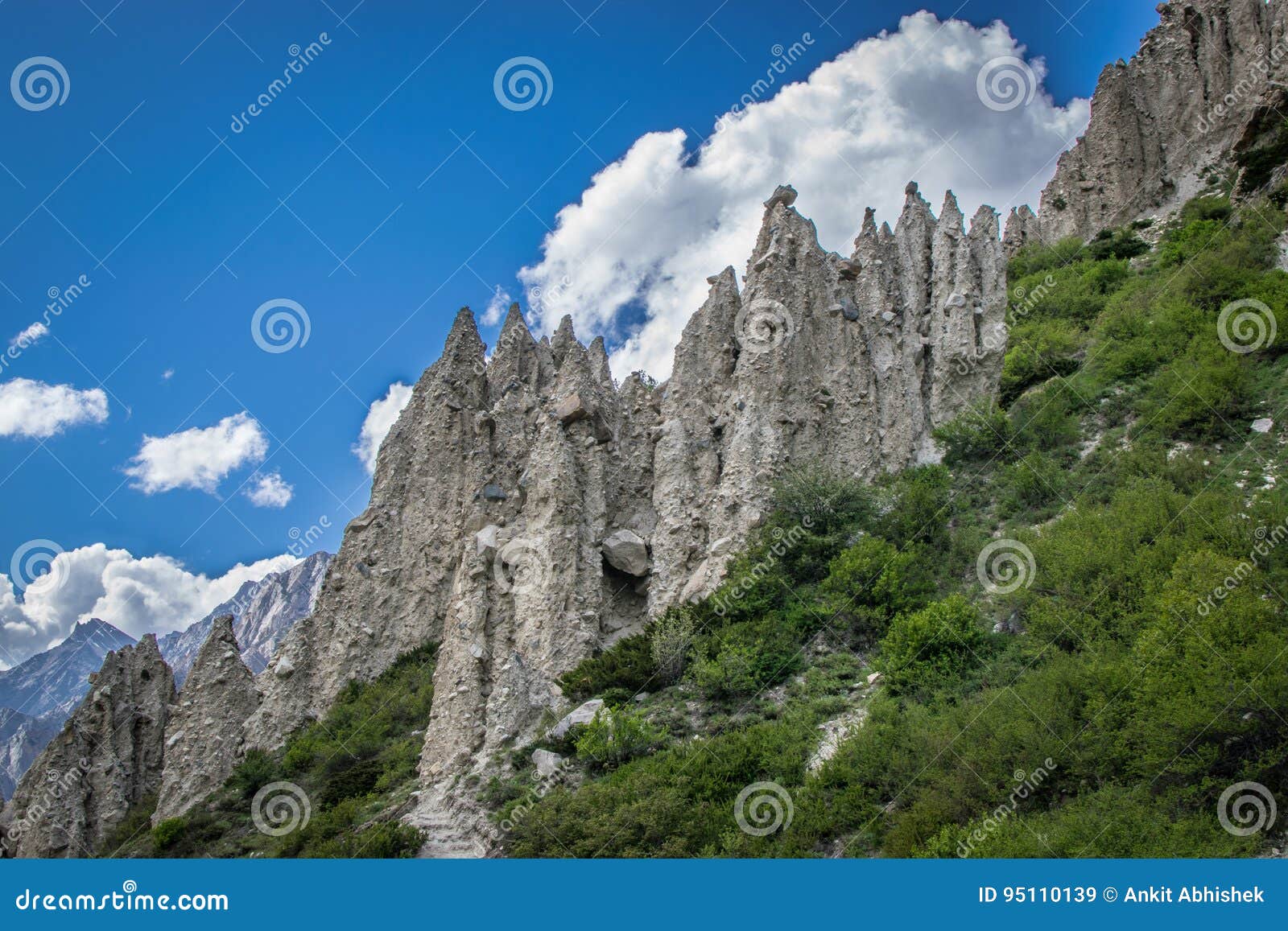 Erosion Pyramid stock image. Image of uttrakhand, india - 95110139