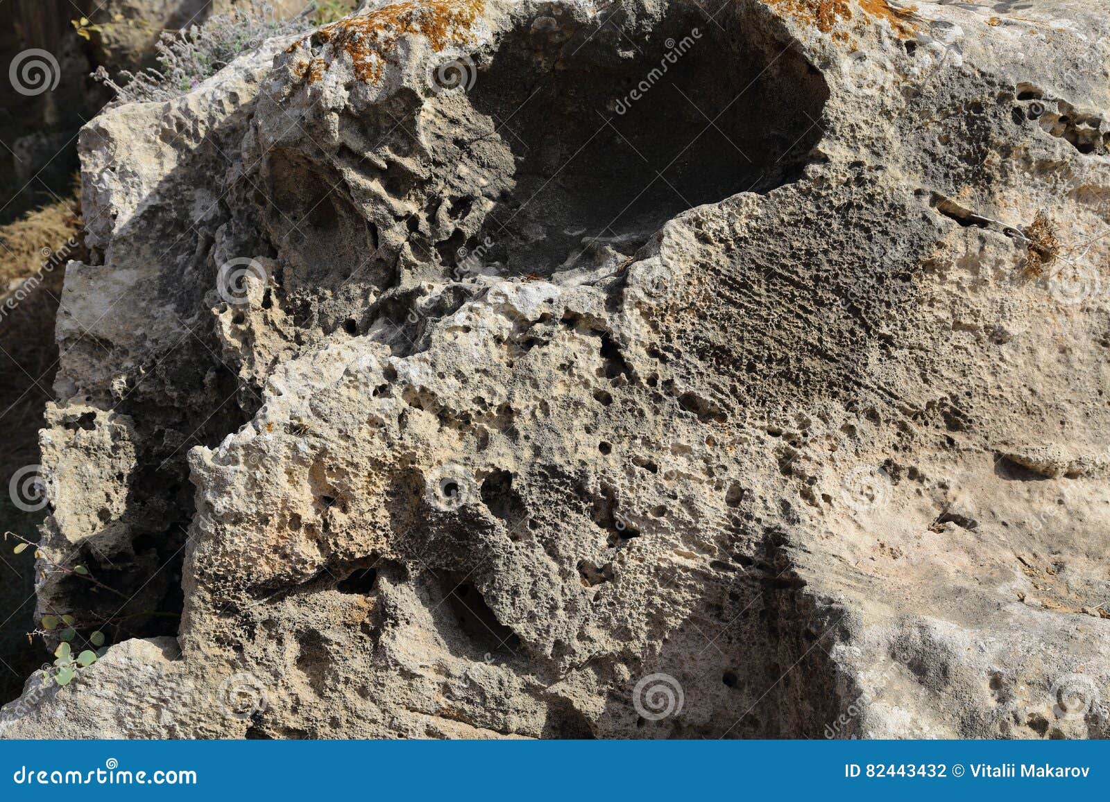 Erosion of the Sandstone and Limestone on the Mediterranean Coast Stock ...