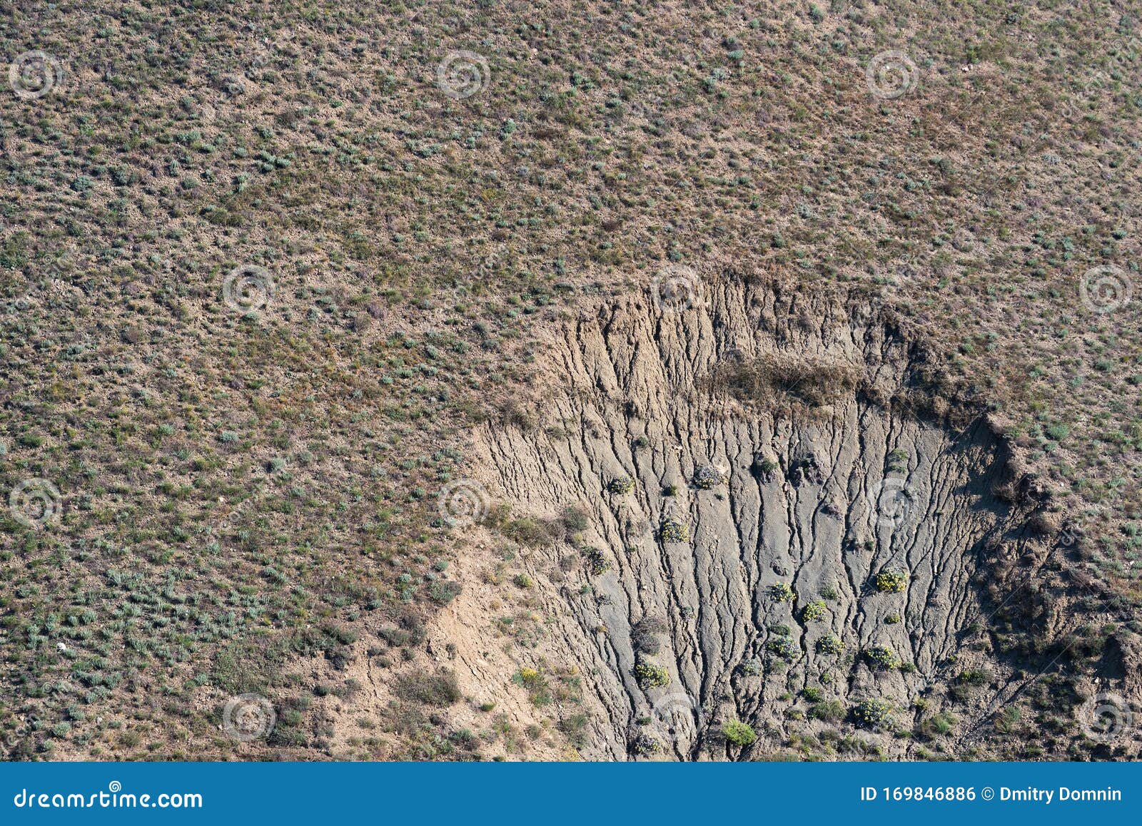 Erosion on the Semi-desert Slope of Hill Stock Photo - Image of rough ...