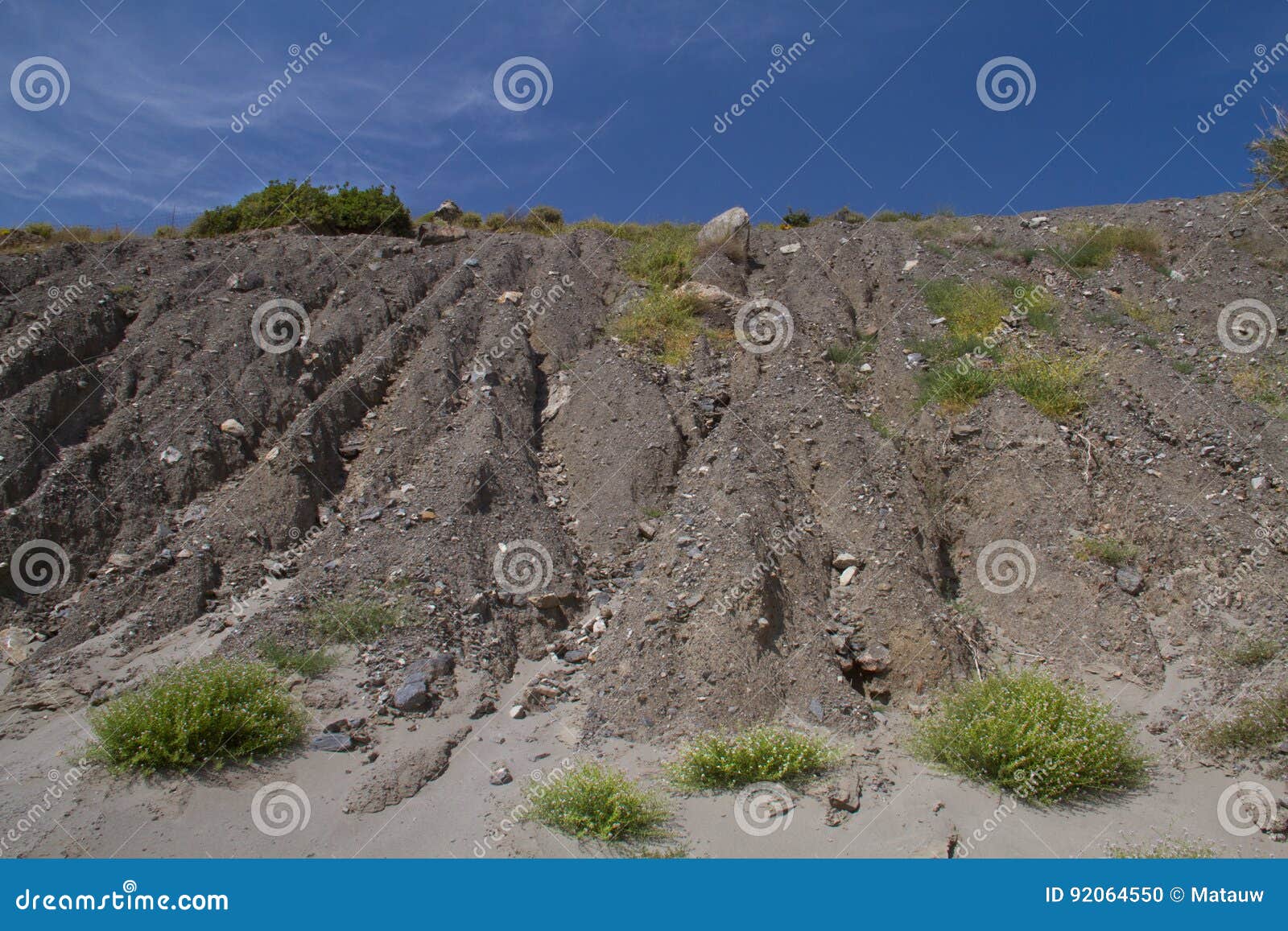 Erosion on the Slope of a Hill Stock Photo - Image of erosion, soil ...