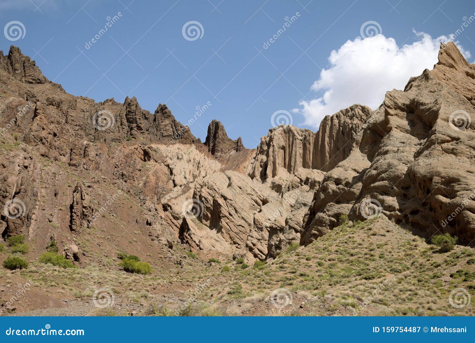 Erosive Rocks in Alborz Mountains Stock Image - Image of rocks, erosion ...