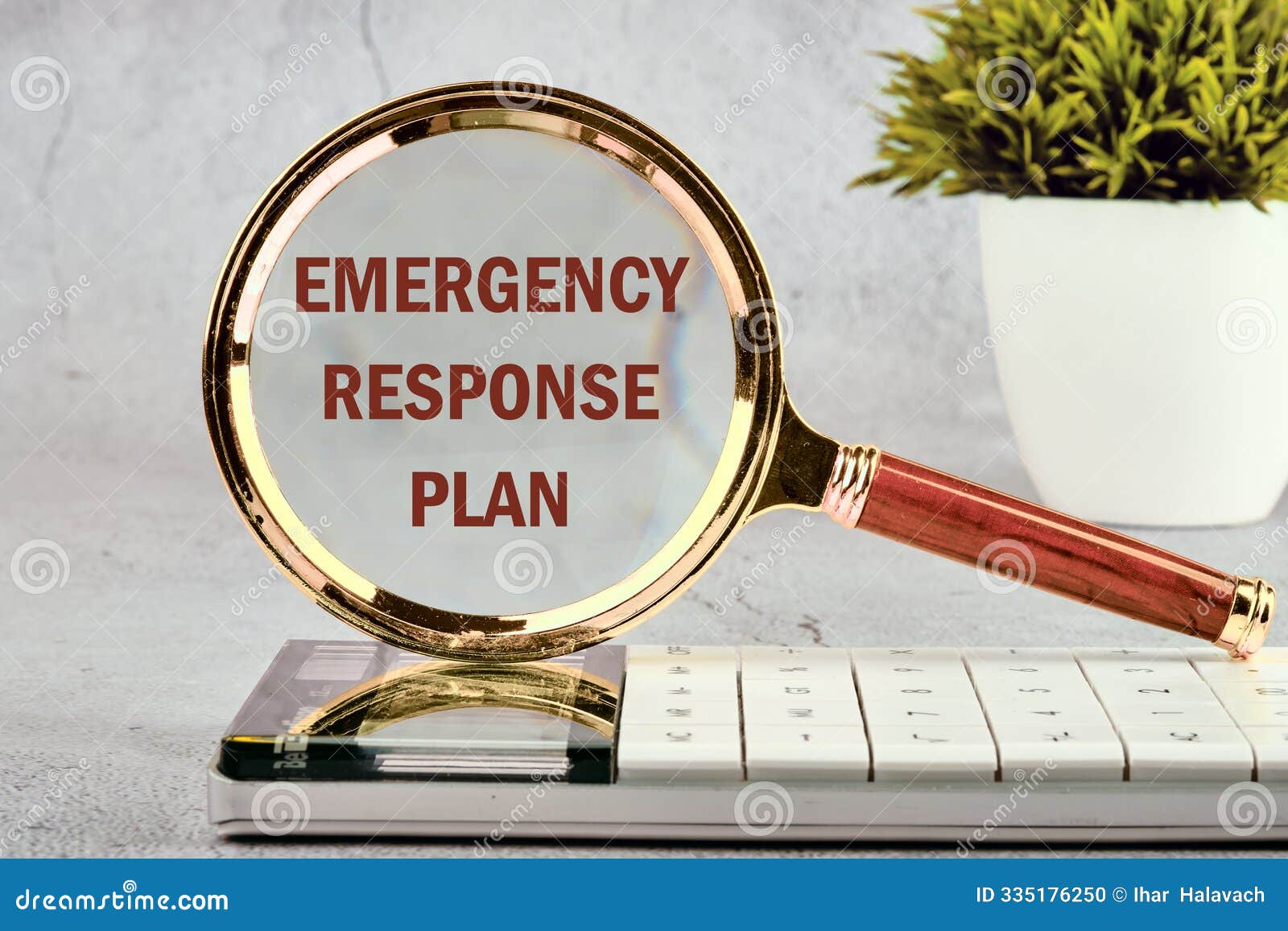 ERP As ERP As EMERGENCY RESPONSE PLAN Written through the Glass of a Magnifying Glass Standing ...