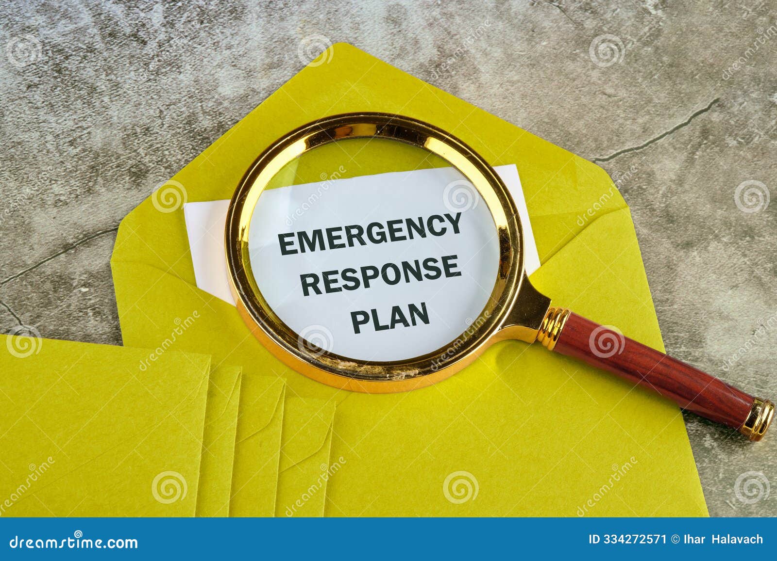 ERP As EMERGENCY RESPONSE PLAN Written in a Letter Sticking Out of a ...