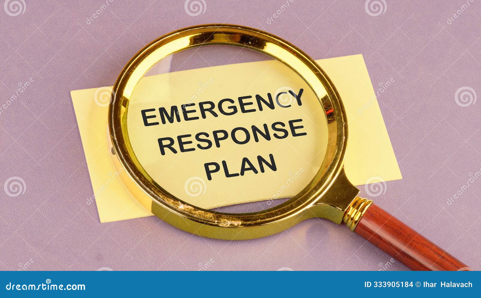 ERP As EMERGENCY RESPONSE PLAN Written through a Magnifying Glass on ...