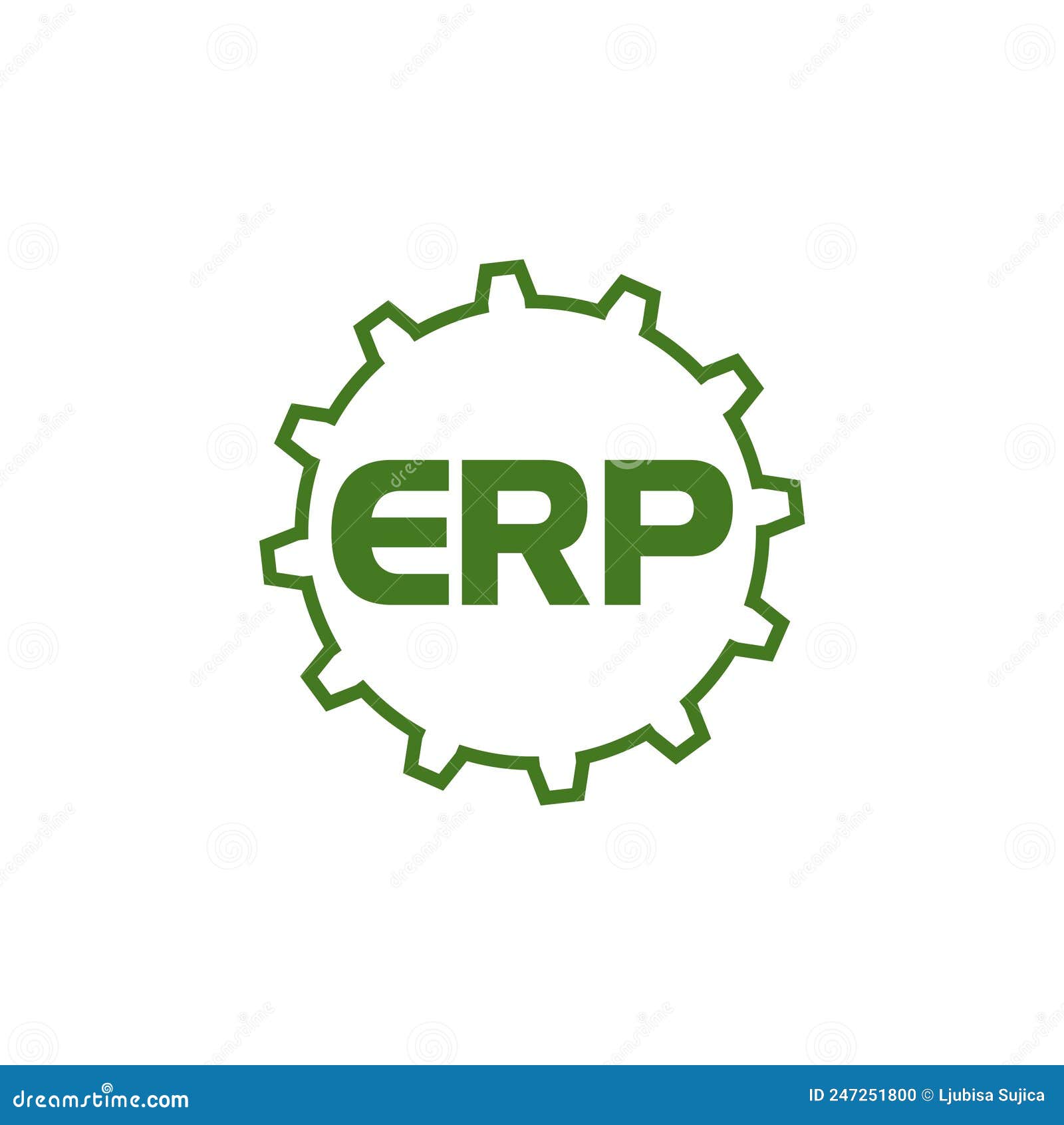 ERP Enterprise Resource Planning Icon Stock Vector - Illustration of ...