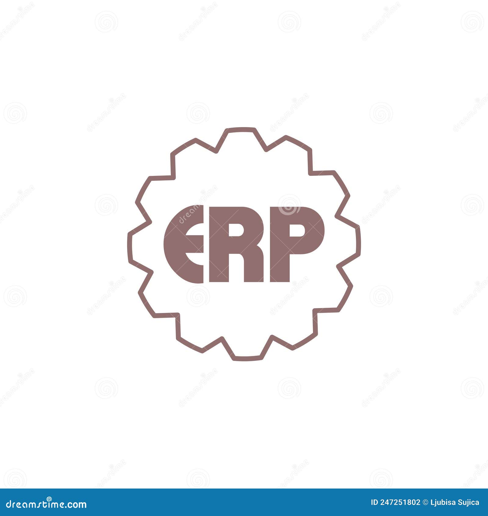 ERP Enterprise Resource Planning Icon Stock Vector - Illustration of ...