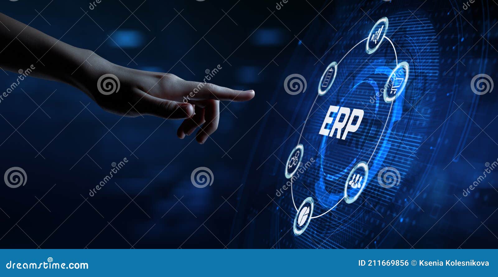 ERP Enterprise Resources Planning Software System Business Process ...