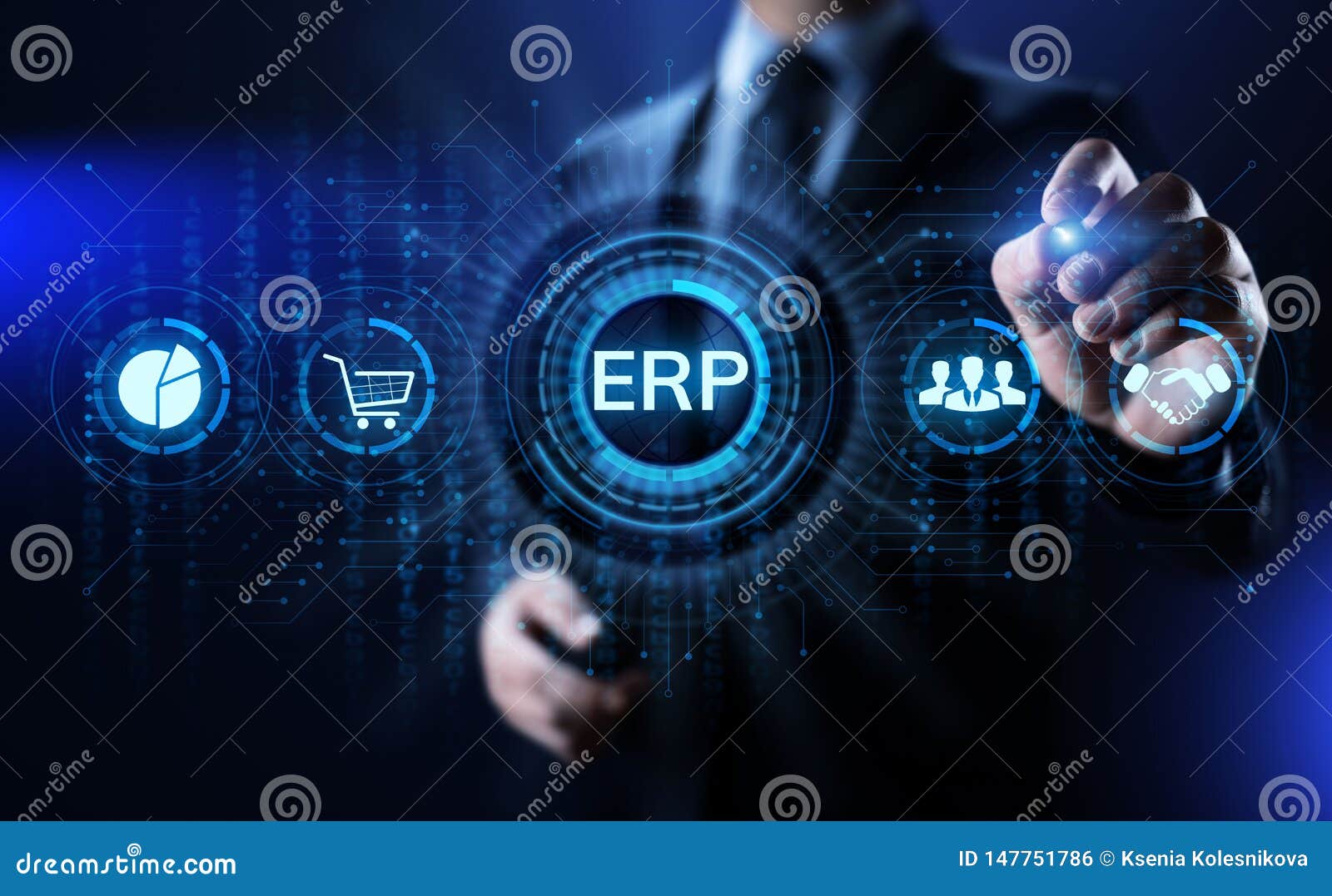 ERP Enterprise Resources Planning System Software Business Technology ...
