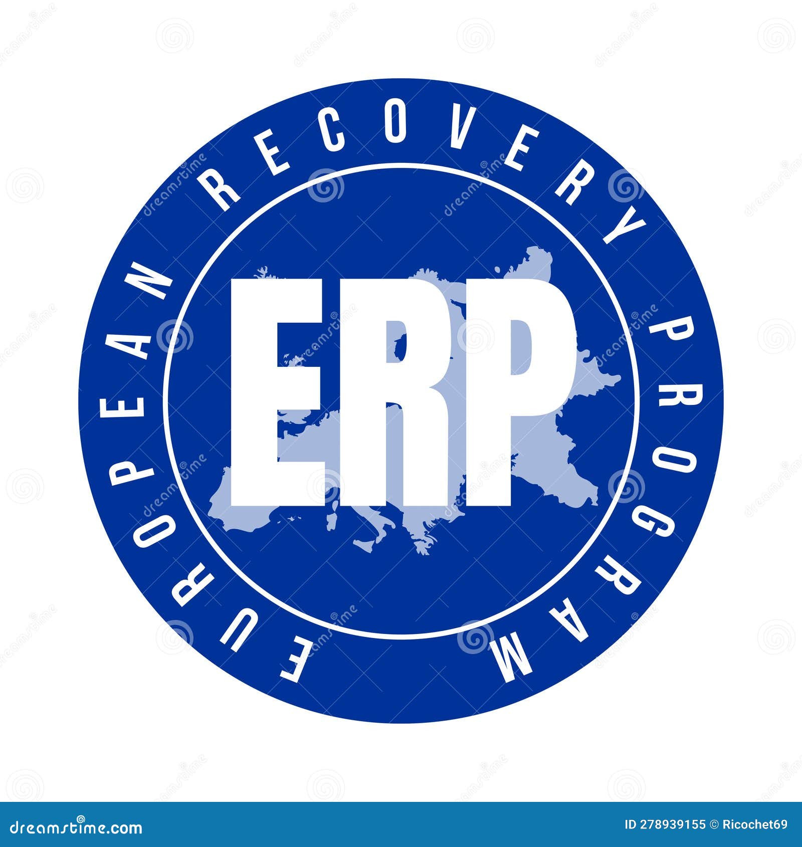 ERP European Recovery Program Symbol Icon Editorial Image ...