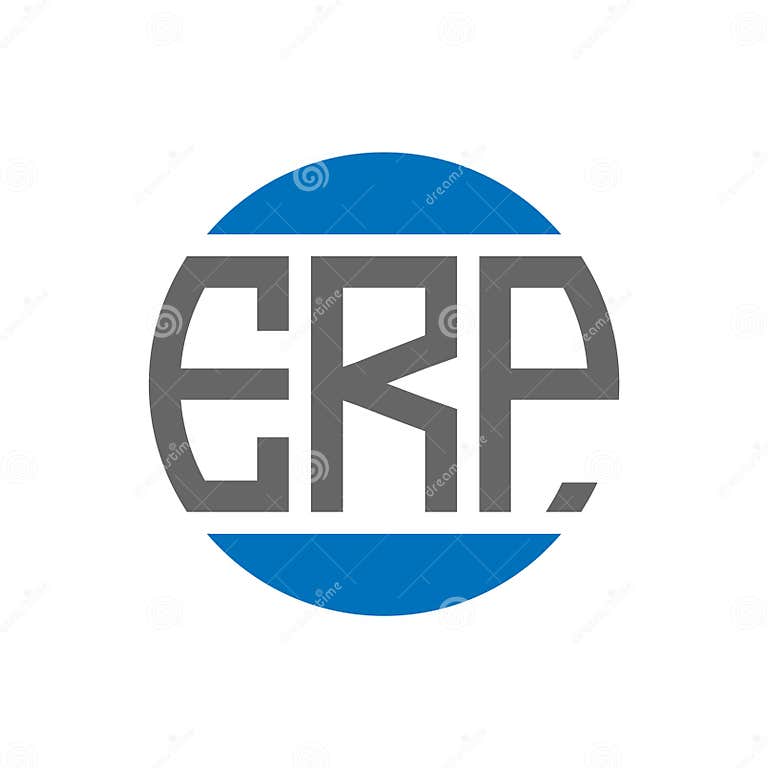 ERP Letter Logo Design on White Background. ERP Creative Initials ...