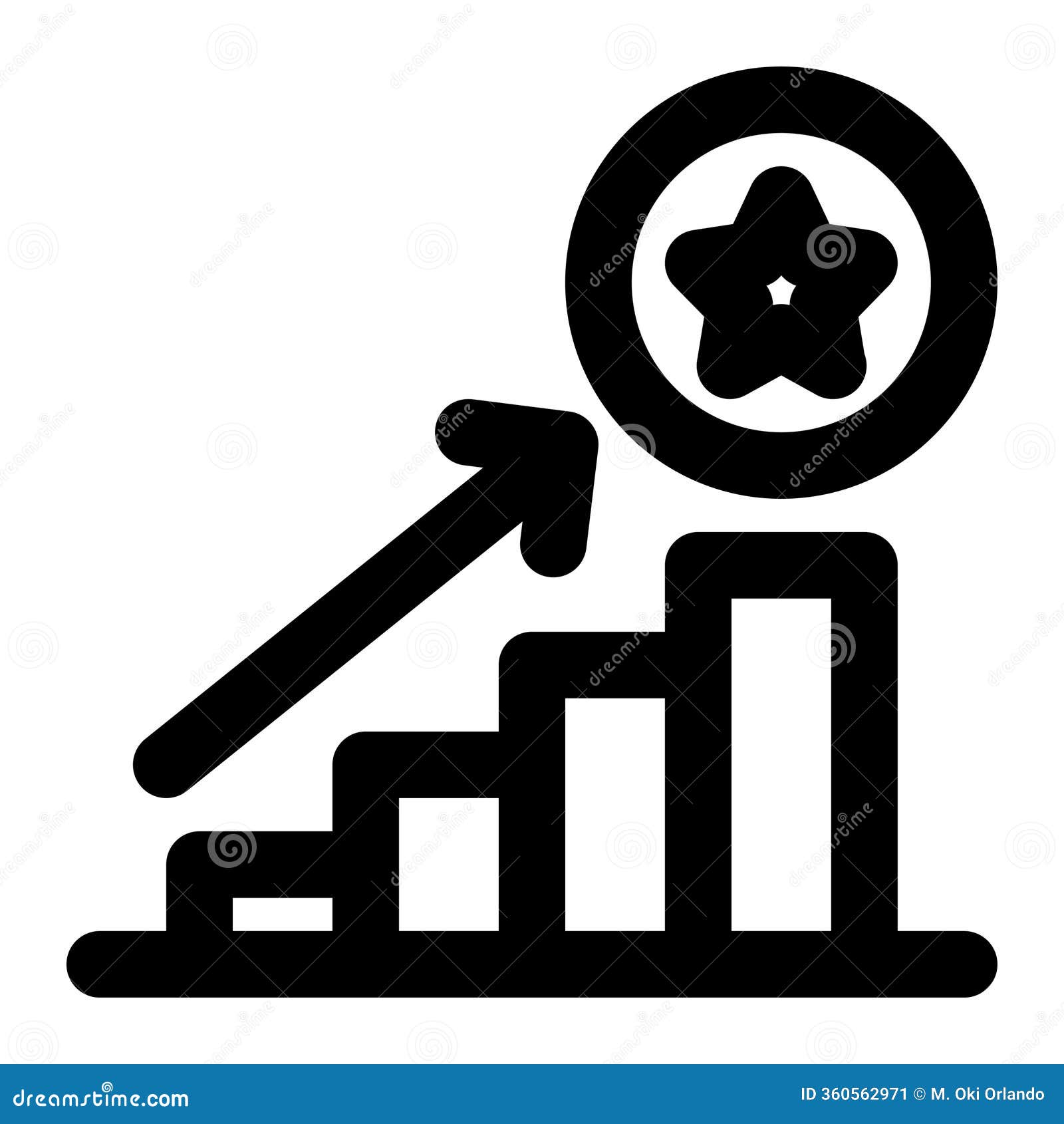 Corporate Performance Outline Icon Stock Illustration - Illustration of ...