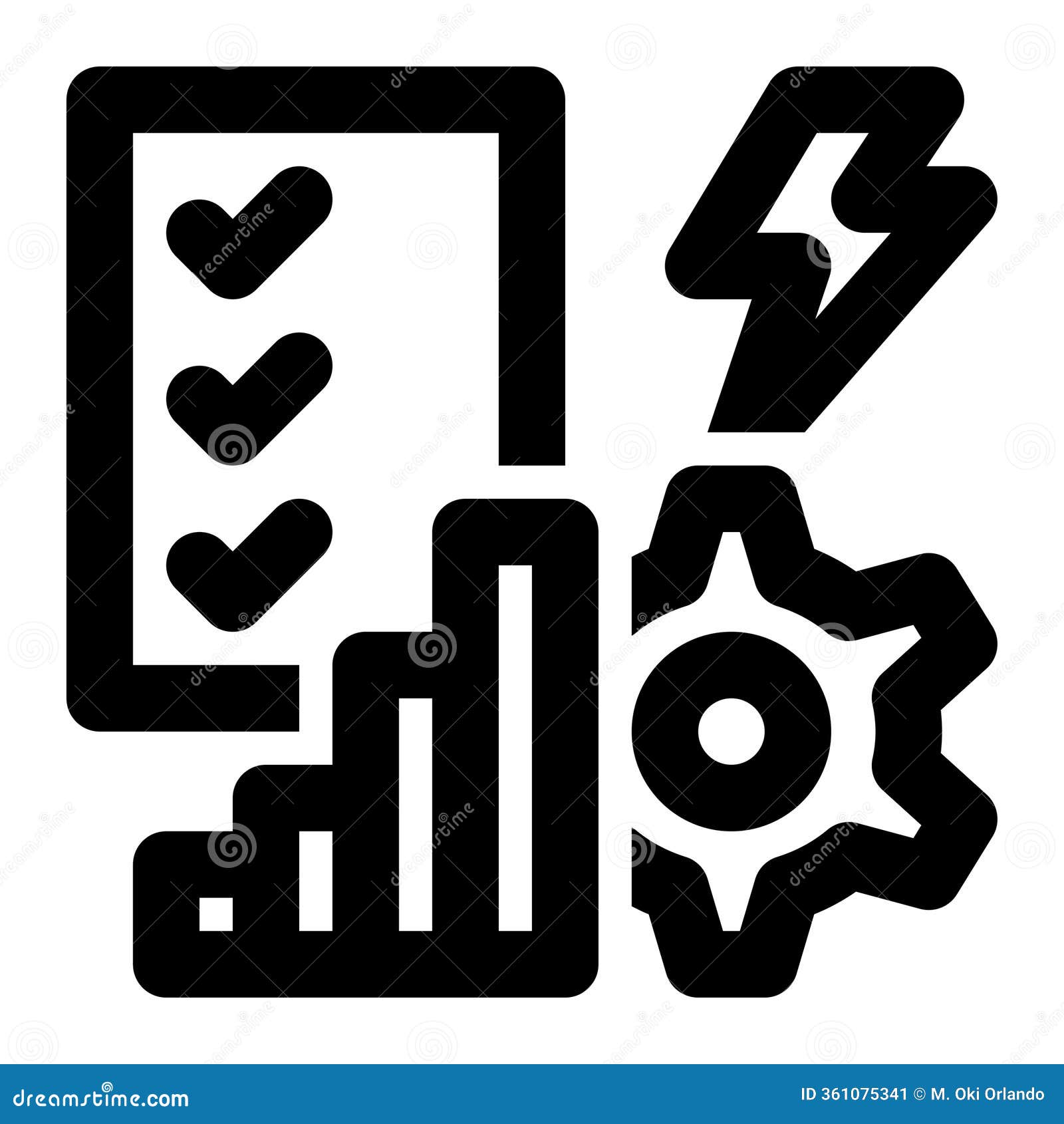 Efficiency, Efficient Outline Icon Stock Illustration - Illustration of ...