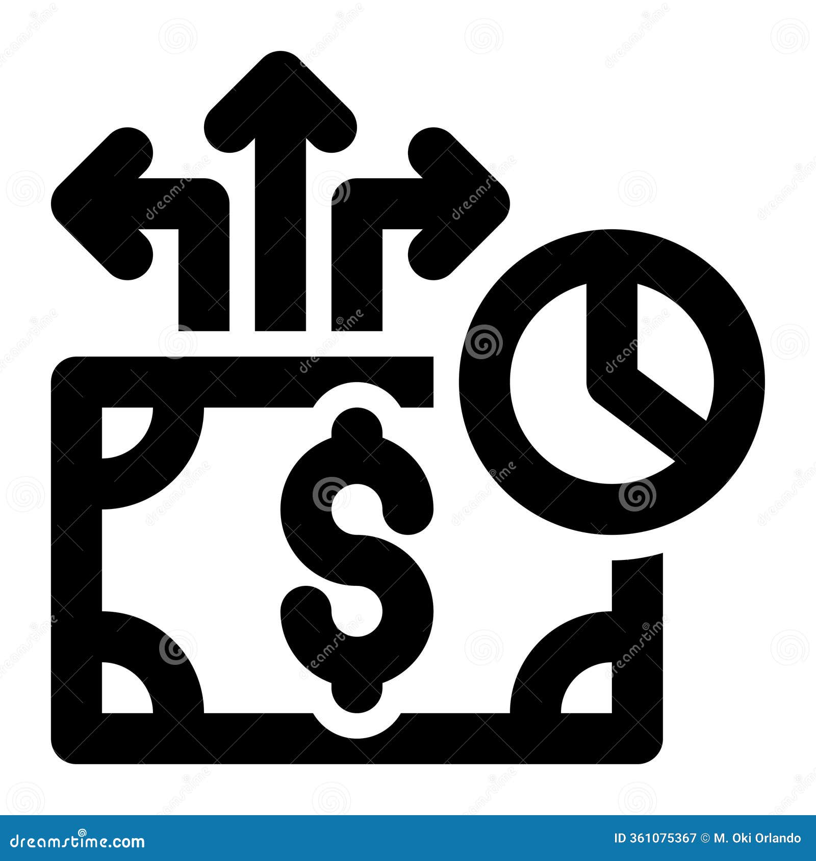 Financial Allocation, Financial Management Outline Icon Stock ...