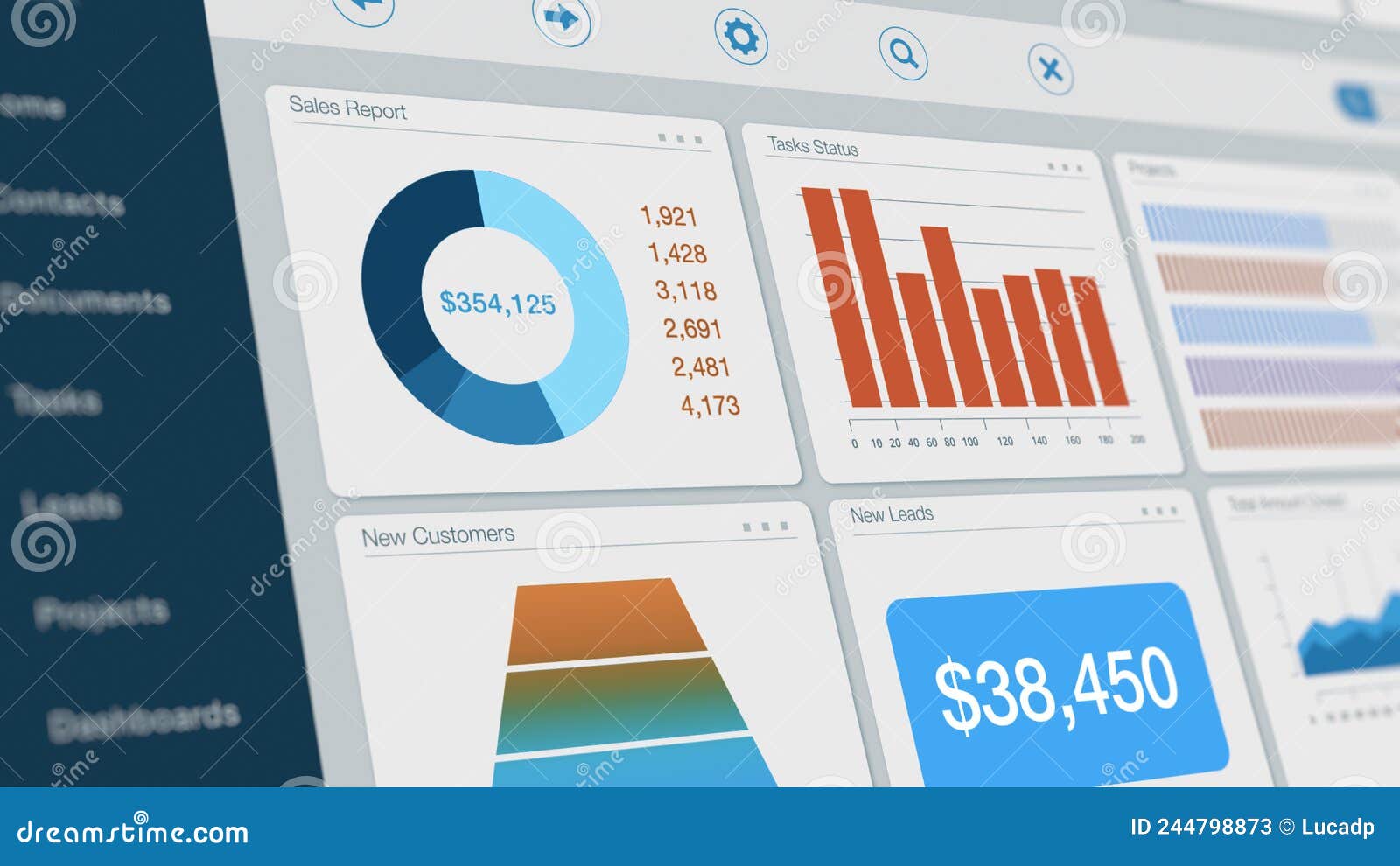 Erp software interface stock illustration. Illustration of monitor ...